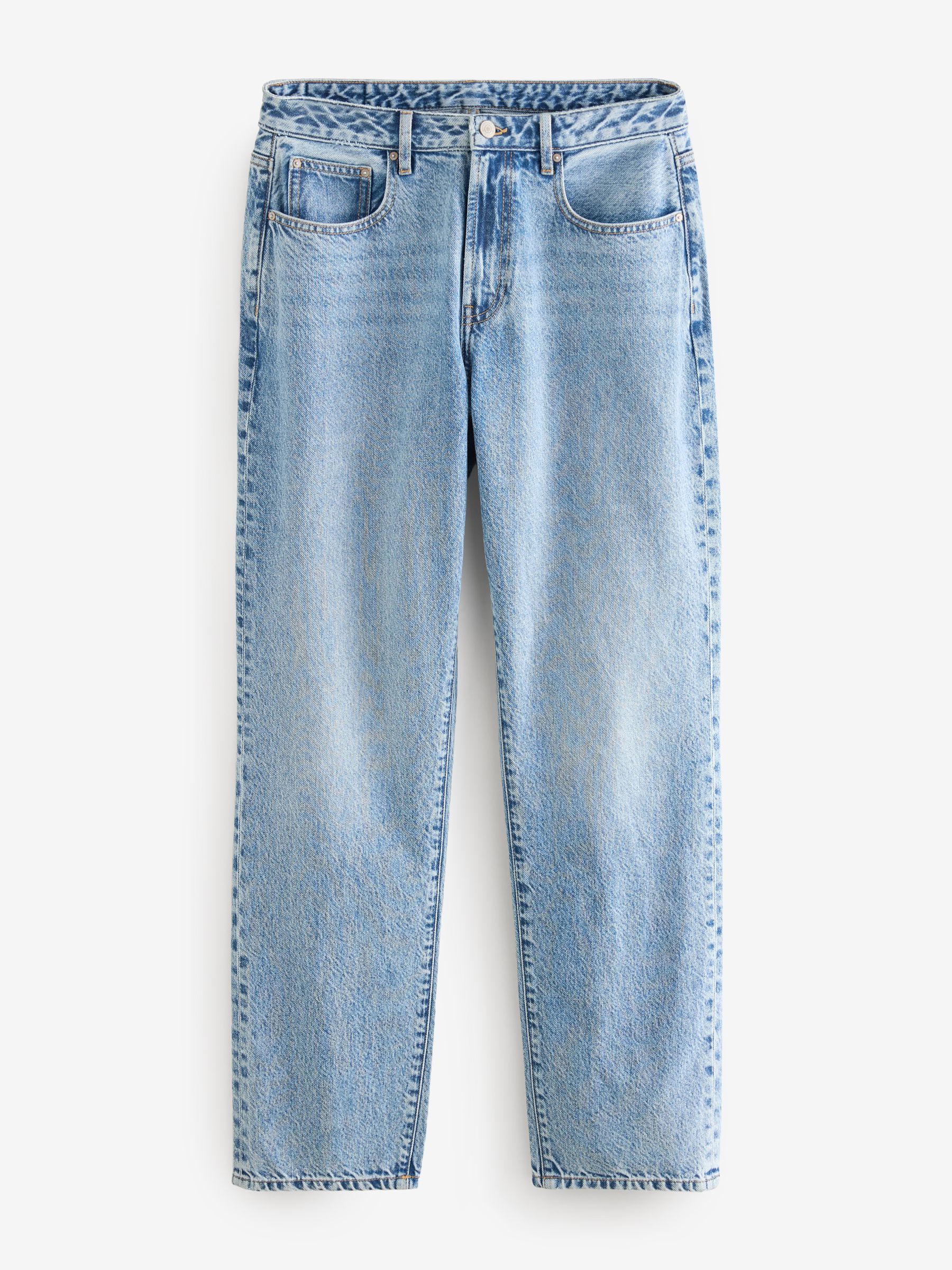 Buy Mid Blue Hourglass Rigid Straight Leg 100% Cotton Jeans from the ...