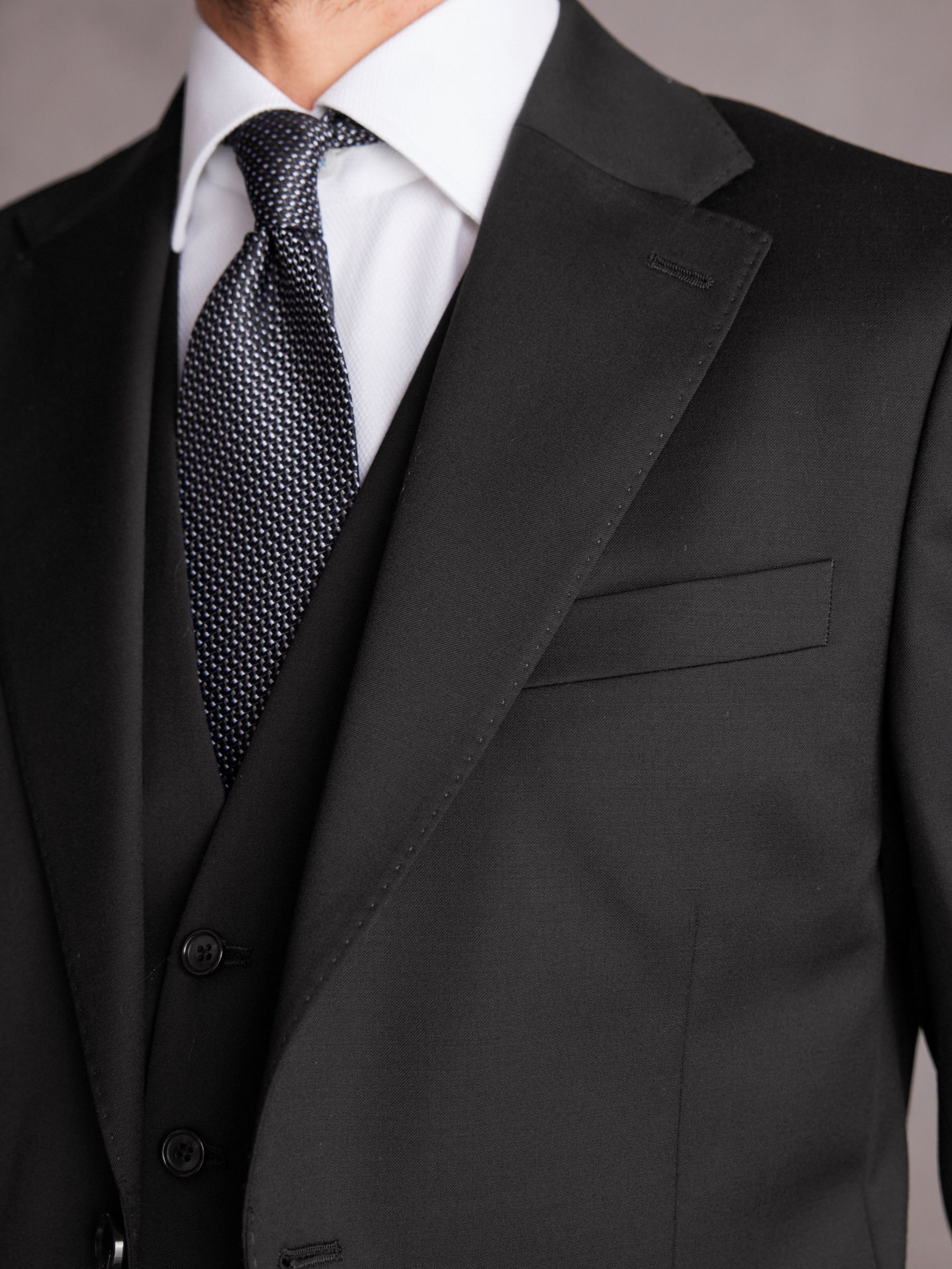 Buy Black Slim Fit Signature Wool Suit: Jacket from Next Ireland
