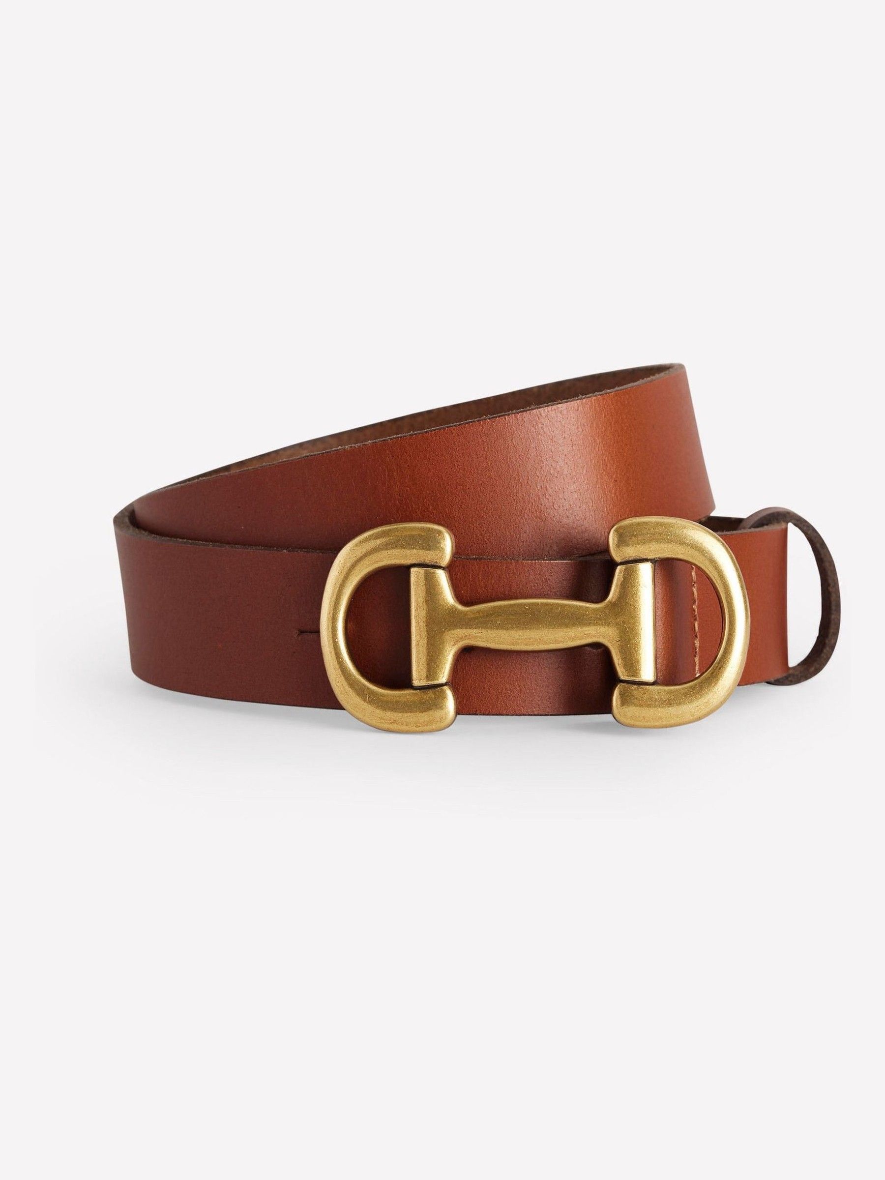 Buy Boden Brown Snaffle-Trim Leather Belt from the Next UK online shop