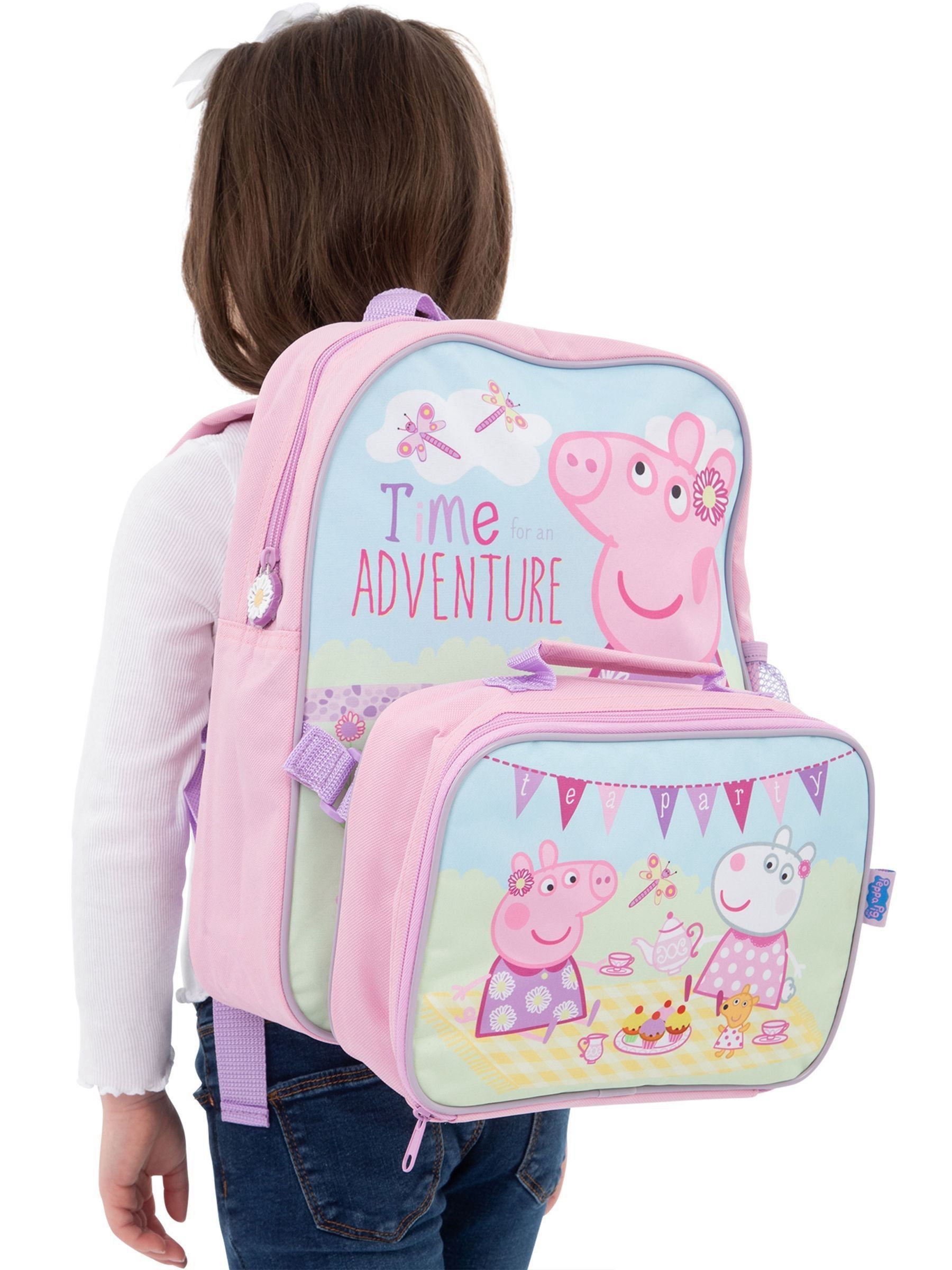 Buy Character Pink Peppa Pig Backpack and Lunch Bag Set from the Next ...