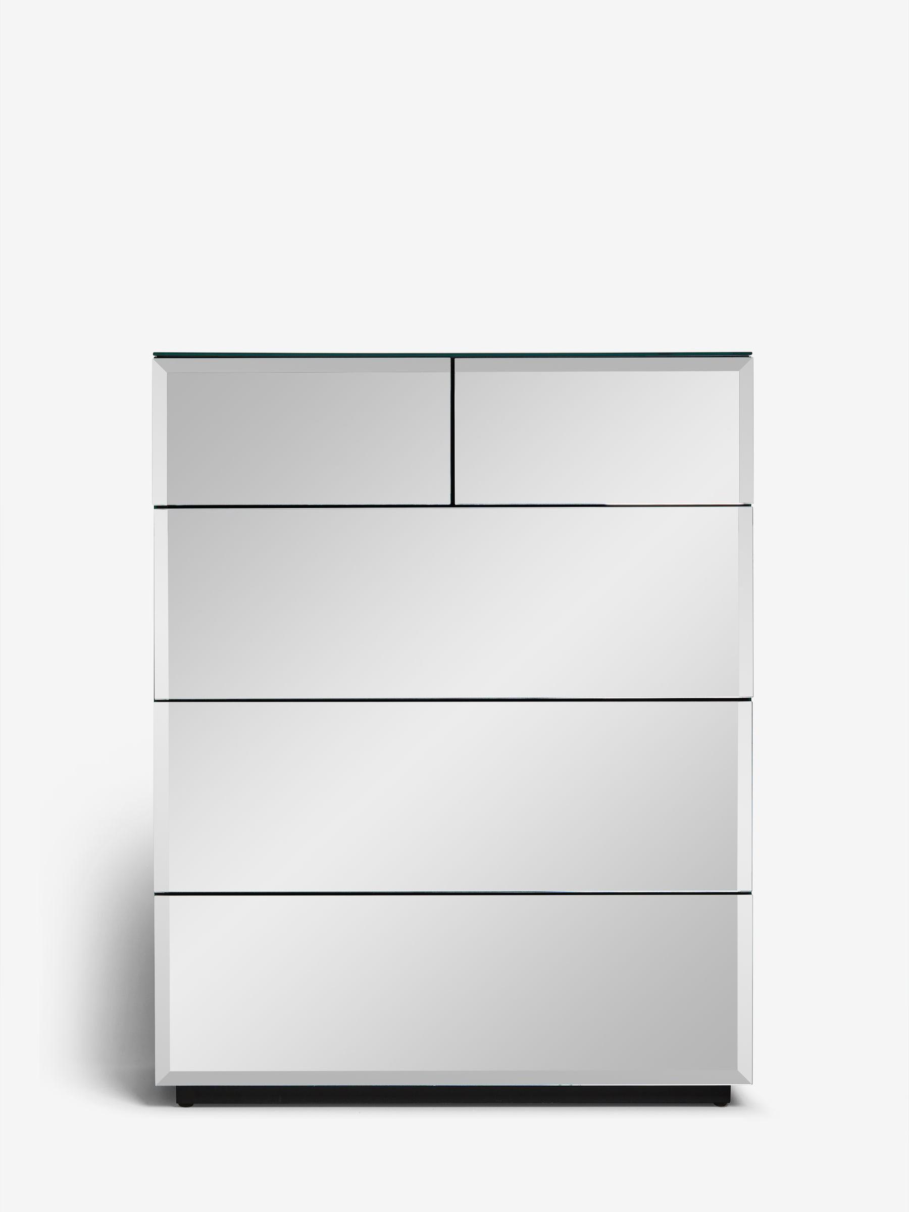 Buy Mirror Sloane Glass Multi Collection Luxe Chest of Drawers from the ...
