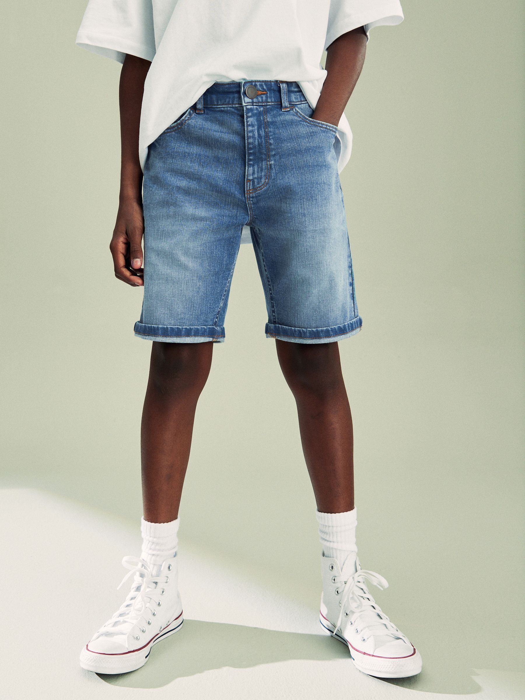 Buy Light Blue Denim Shorts (3-16yrs) from the Next UK online shop