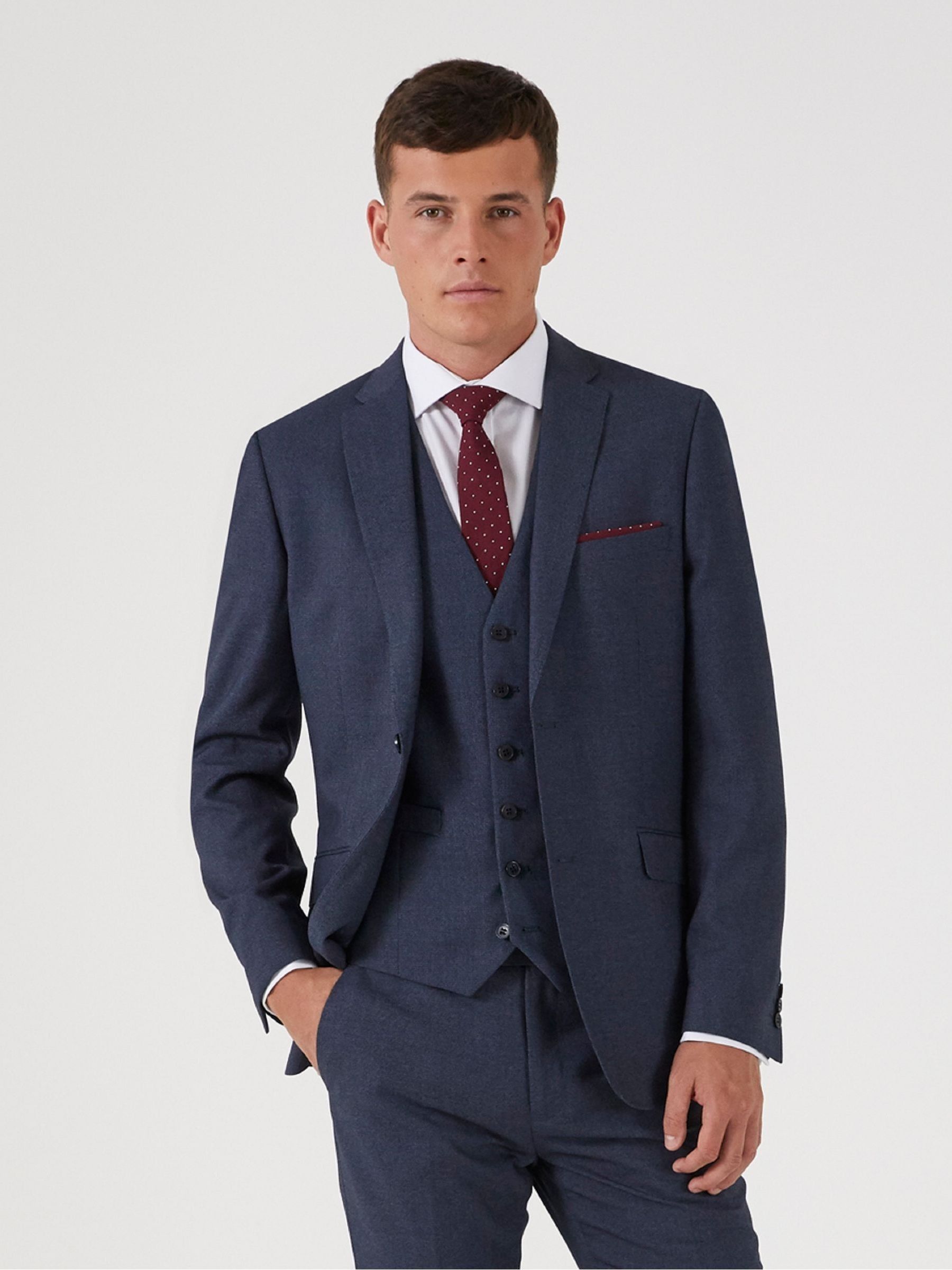 Buy Skopes Blue Slim Fit Harcourt Suit Jacket from the Next UK online shop