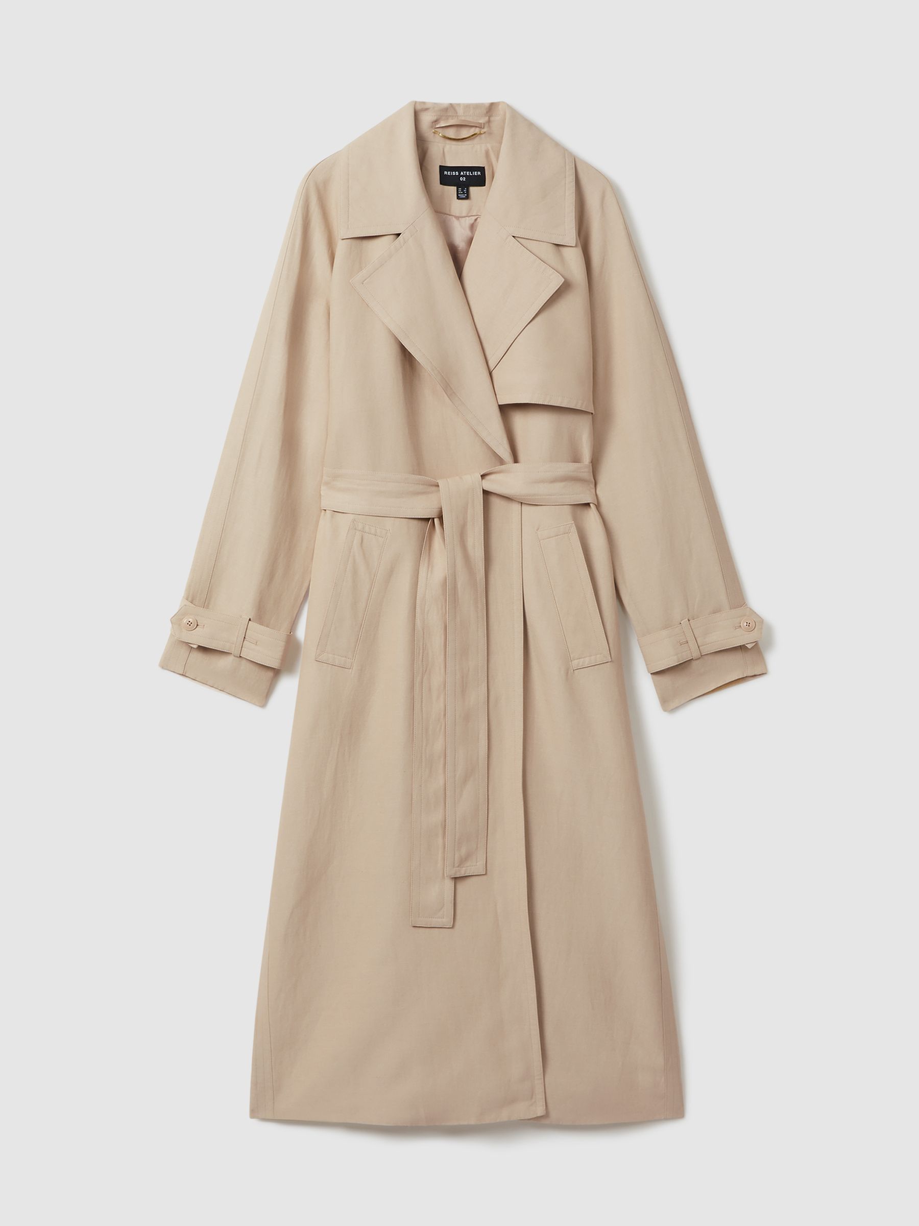Buy Reiss Blush Teya Belted Trench Coat from the Next UK online shop