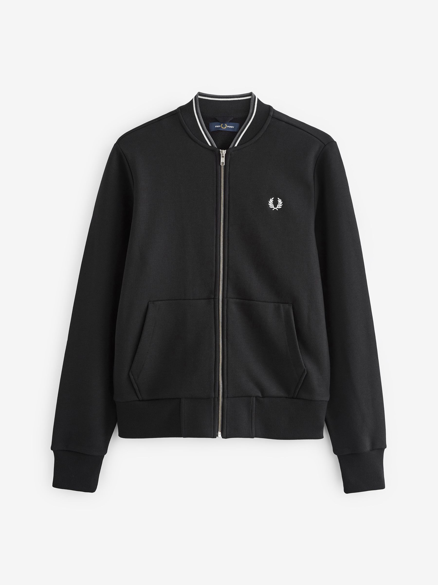 Buy Fred Perry Black Zip Up Sweatshirt from the Next UK online shop