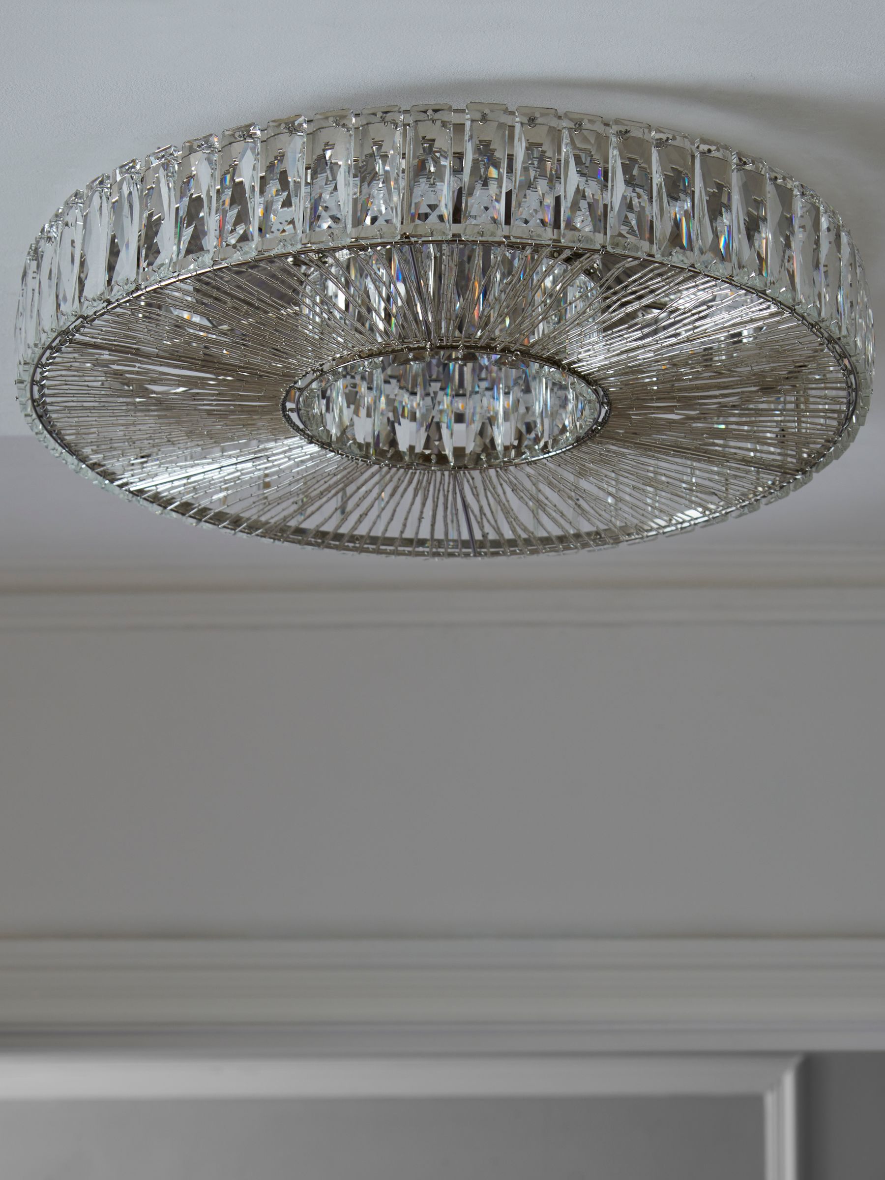 Buy Clear Aria Extra Large Flush Ceiling Light Fitting from the Next UK online shop