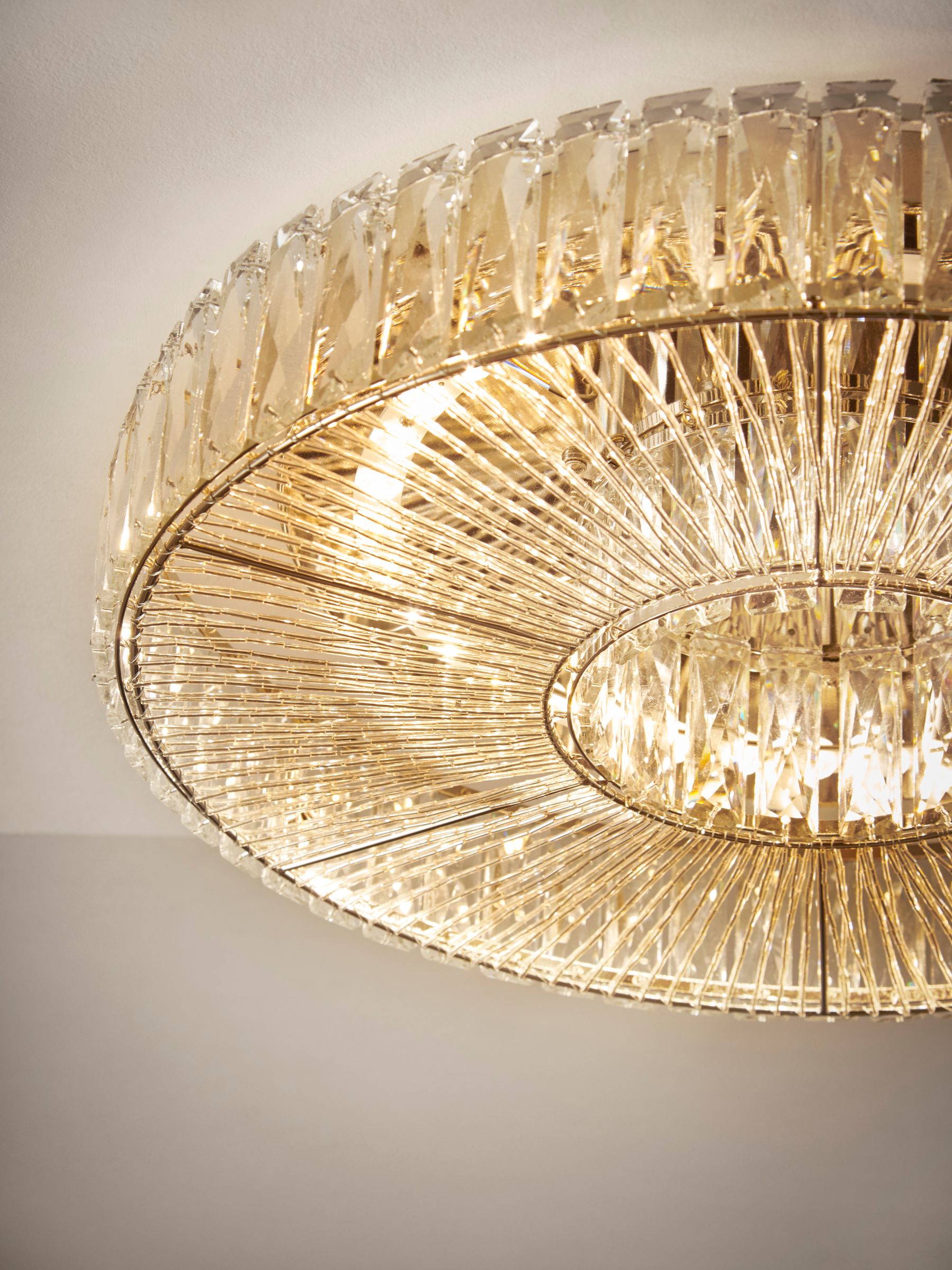 Buy Clear Aria Extra Large Flush Ceiling Light Fitting from the Next UK ...