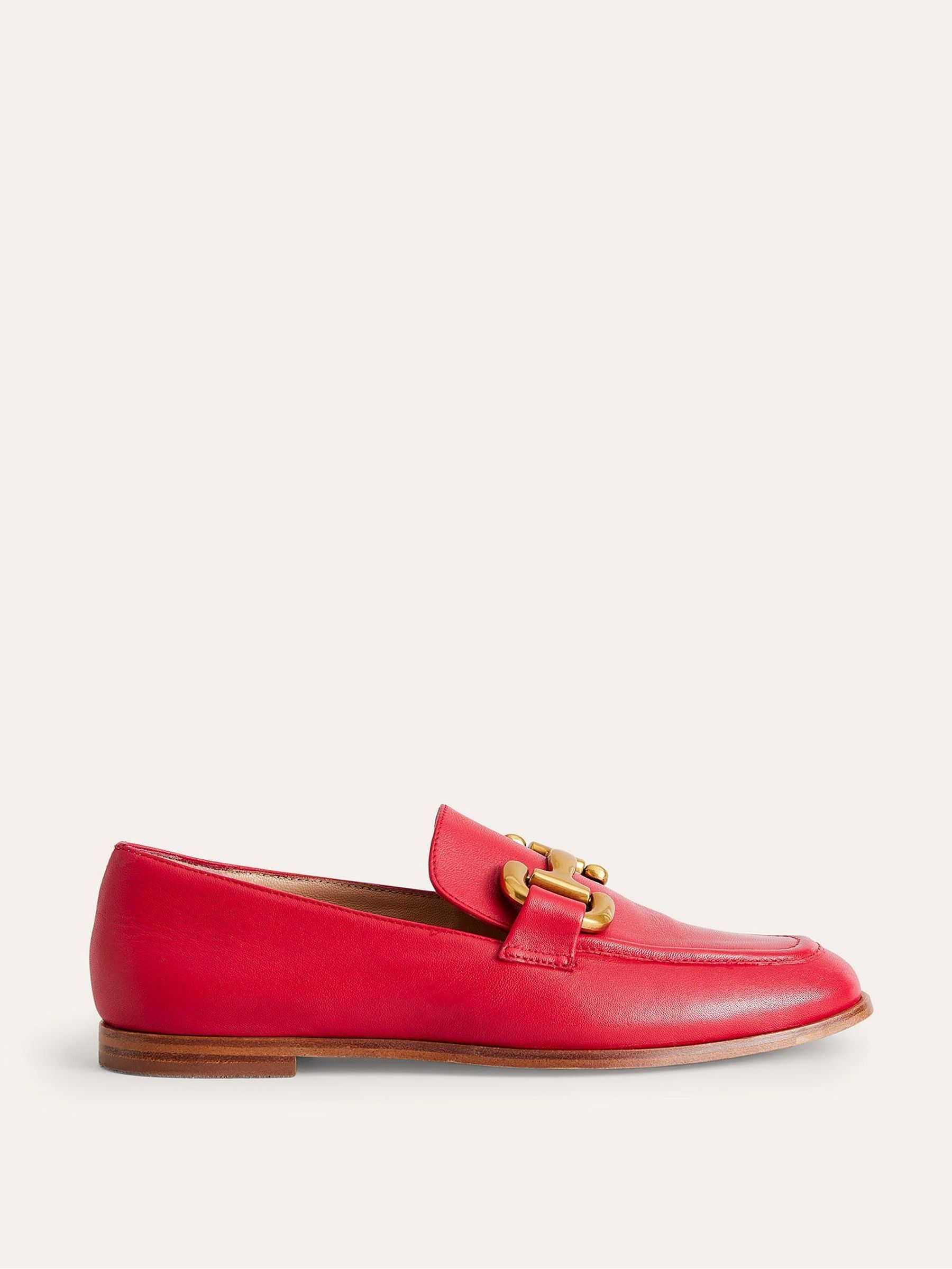 Buy Boden Red Snaffle Leather Loafers from the Next UK online shop