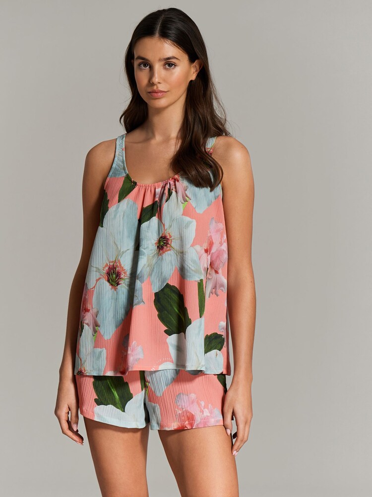 Buy B by Ted Baker Pink Floral Crinkle Short Pyjamas Set from Next Estonia