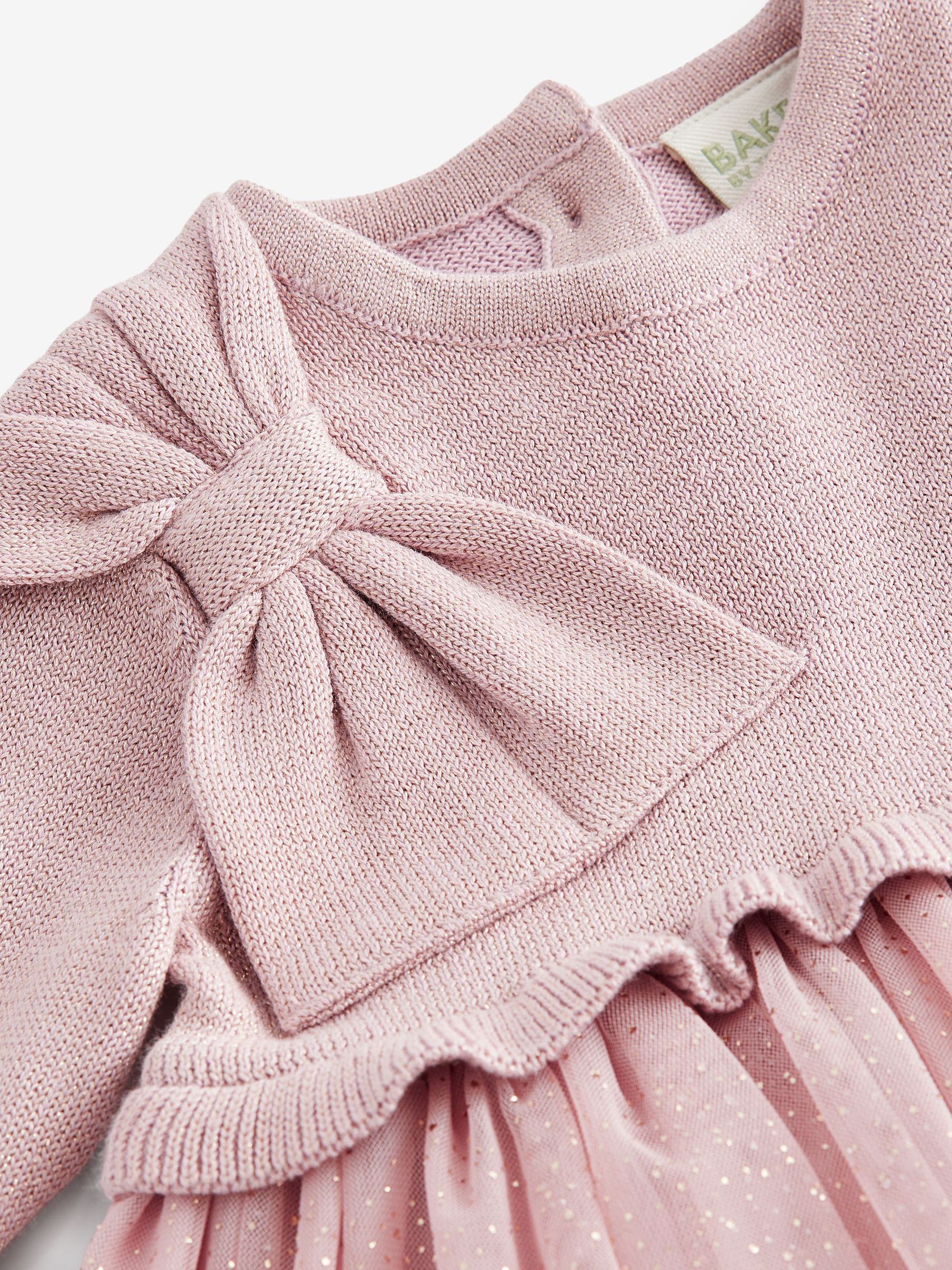 Buy Baker by Ted Baker Glitter Mesh Mockable Knitted Dress from the ...