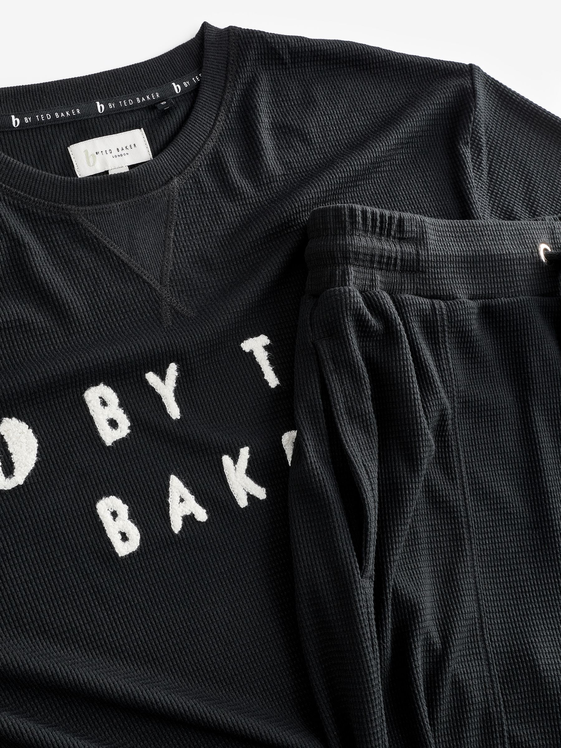 Buy B By Ted Baker Waffle Crew Jumper Jogger Pyjamas Set from the Next ...
