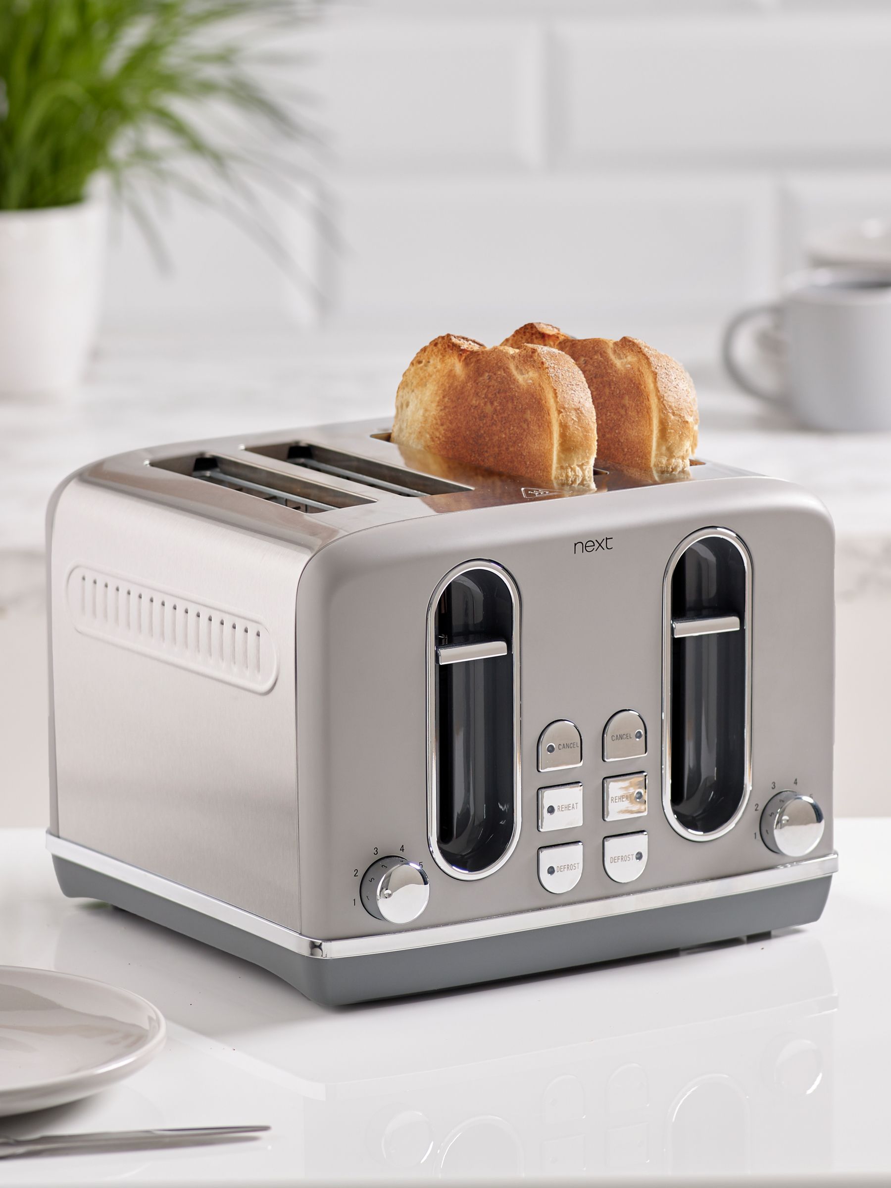Buy Light Grey Electric 4 Slice Toaster from the Next UK online shop