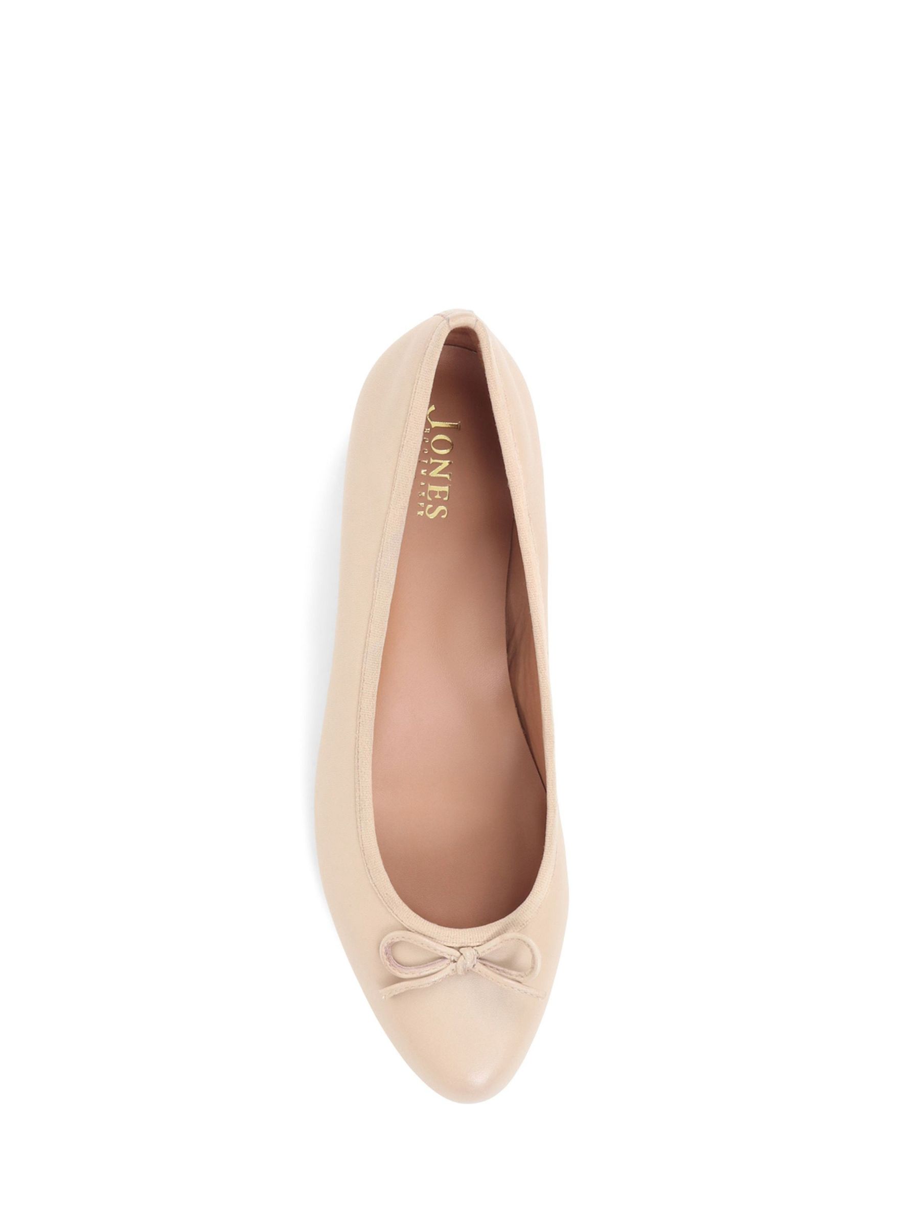 Buy Jones Bootmaker Cream Soleil Leather Low Ballet Shoes from the Next ...