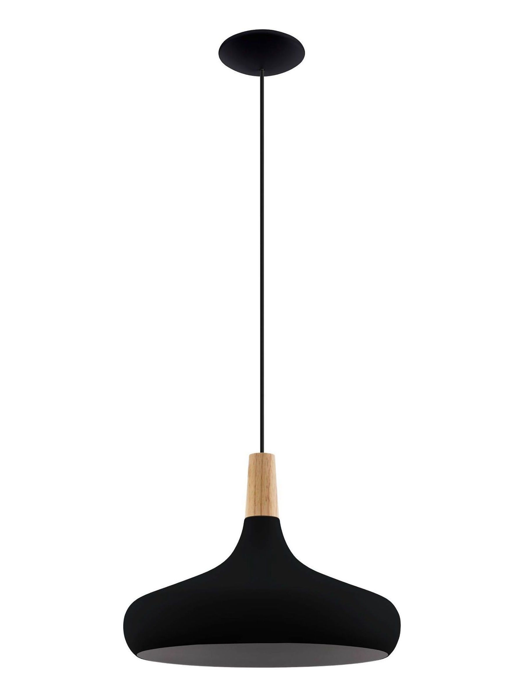 Buy Eglo Black Sabinar IP20 Steel 400mm Modern Pendant from the Next UK ...