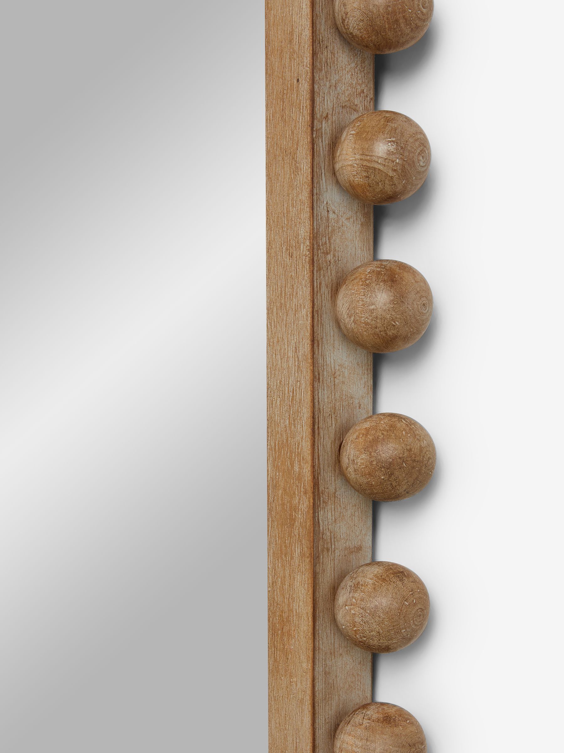 Buy Light Natural Wood Bobbin Full Length Wall Mirror from the Next UK ...