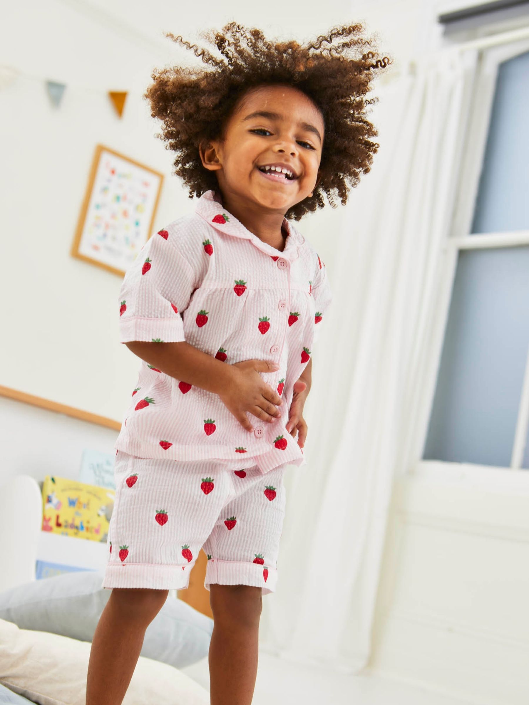 Buy JoJo Maman Bébé Pink Woven Pyjamas from the Next UK online shop