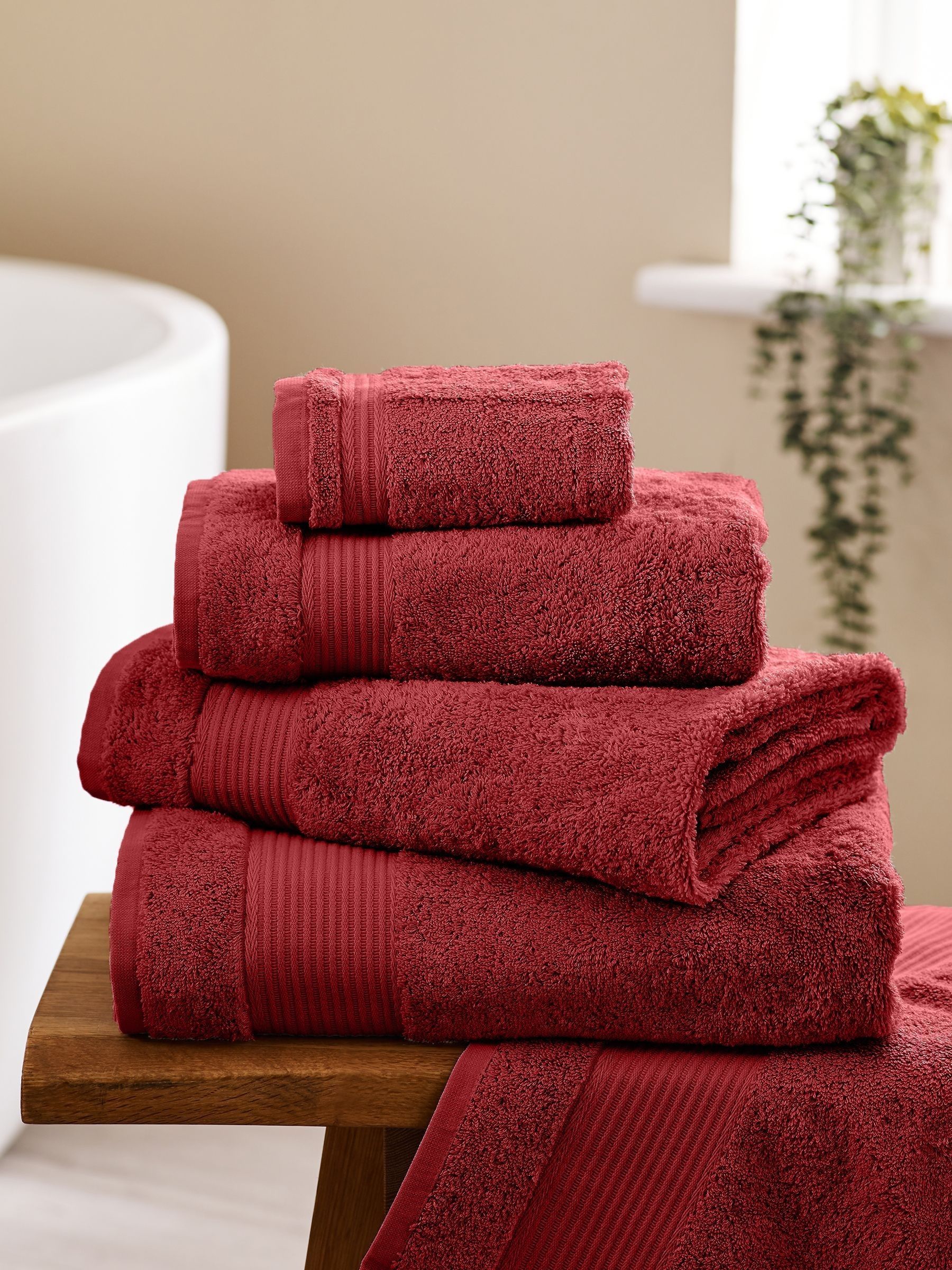 Burgundy bath towels store
