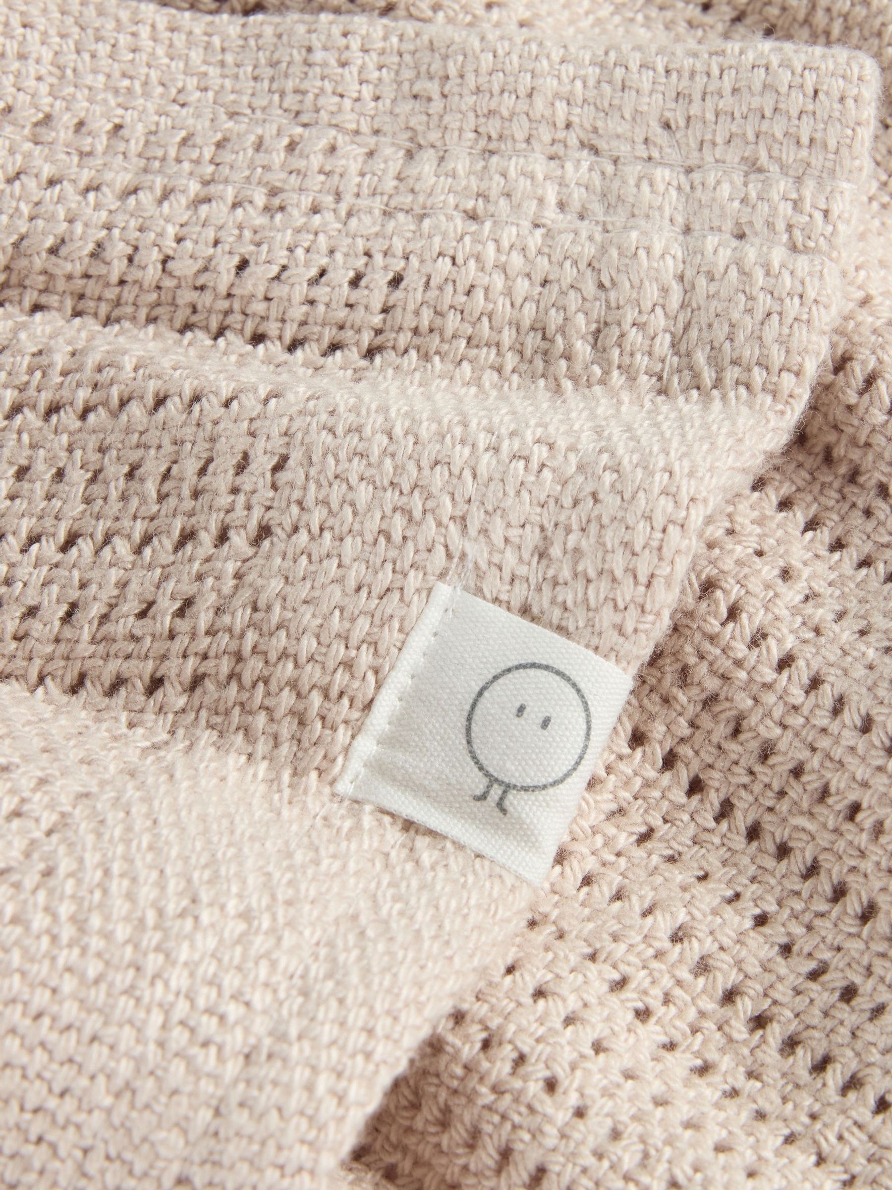 Buy MORI Neutral Biscuit Brown Blend Cellular Baby Blanket from the ...