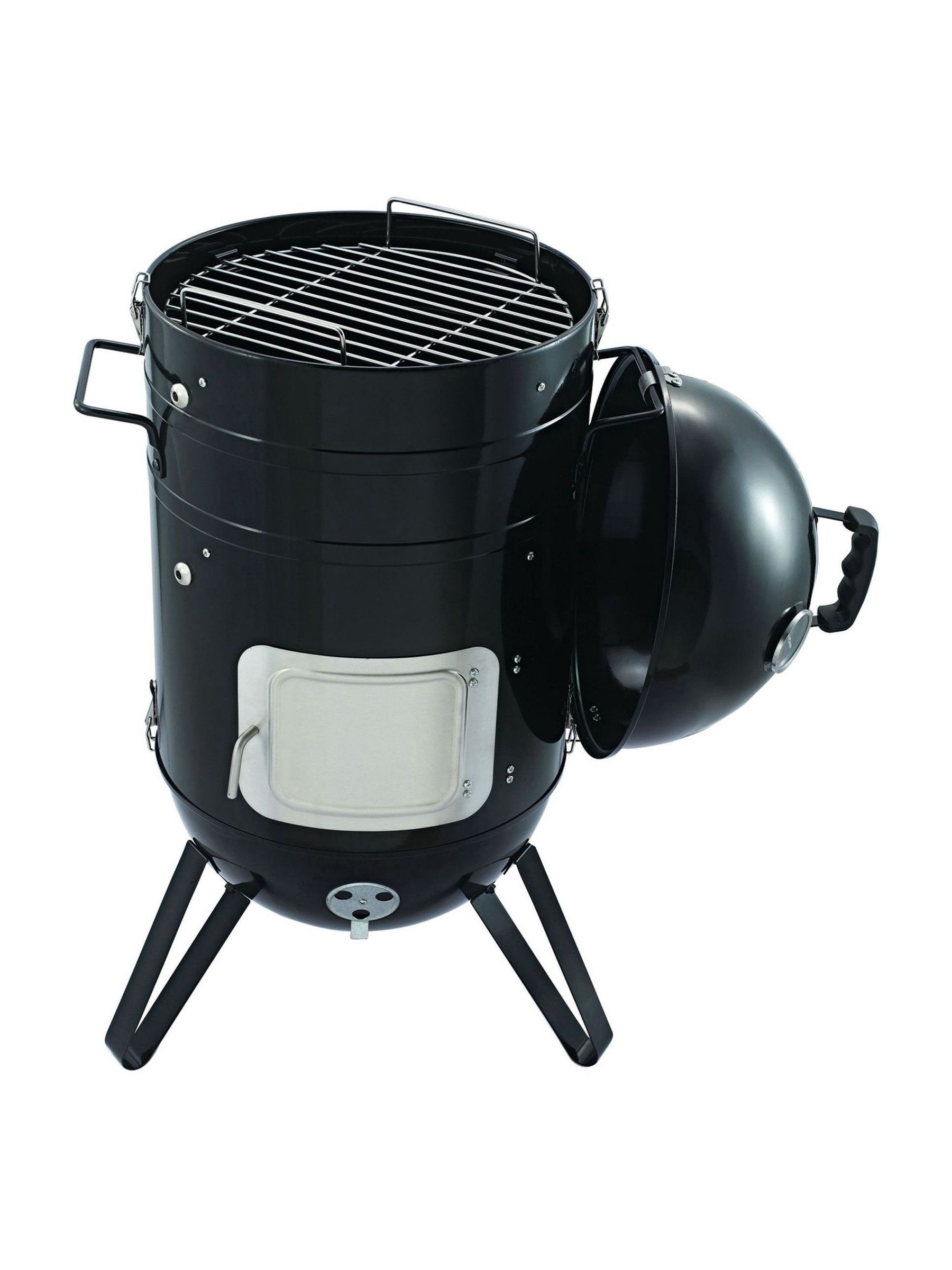 Buy Callow Black Garden 14 Premium Charcoal Smoker BBQ Grill from the ...