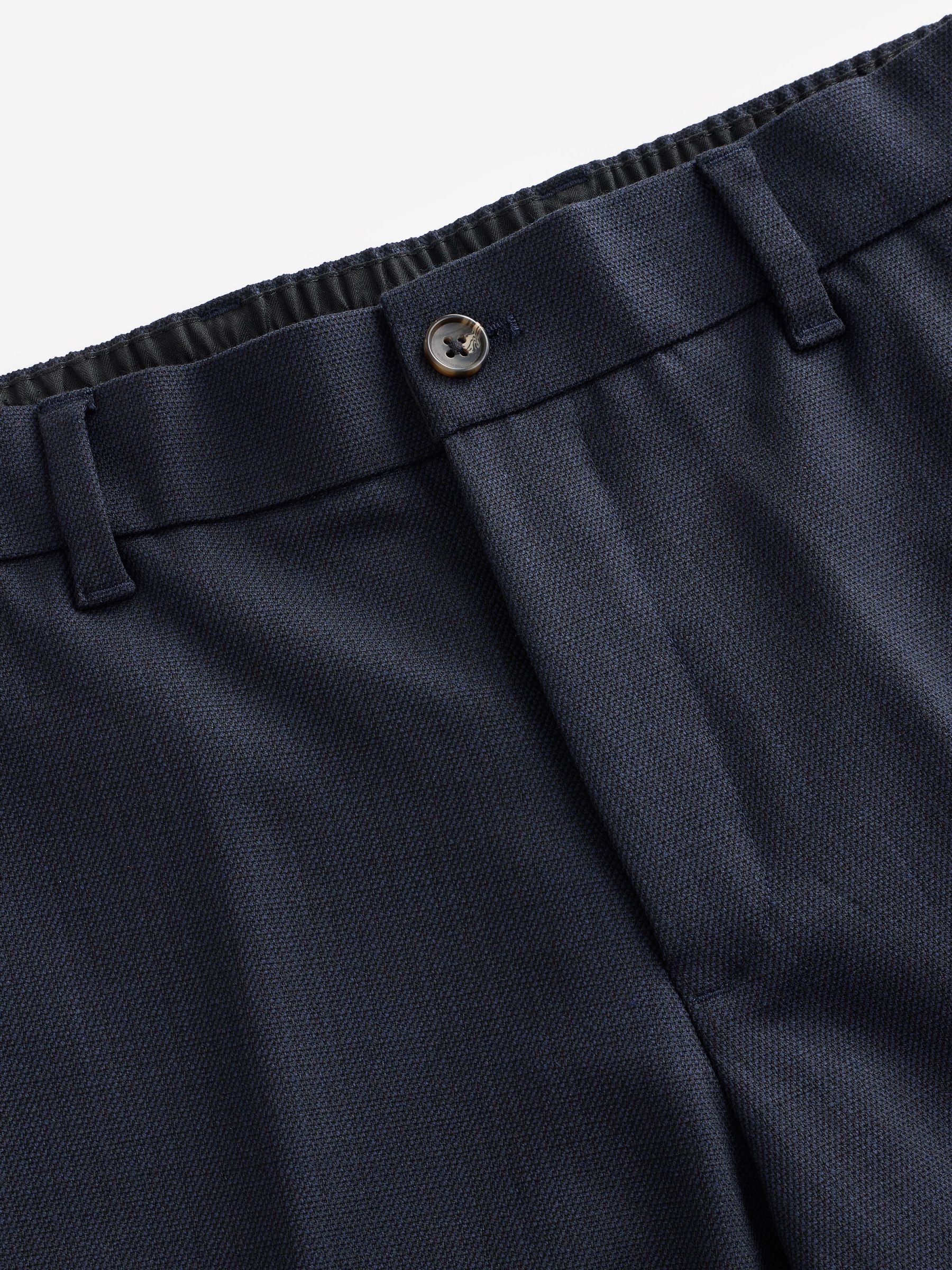 Buy Navy Blue Elasticated Waist Smart Wool Blend Joggers from the Next ...