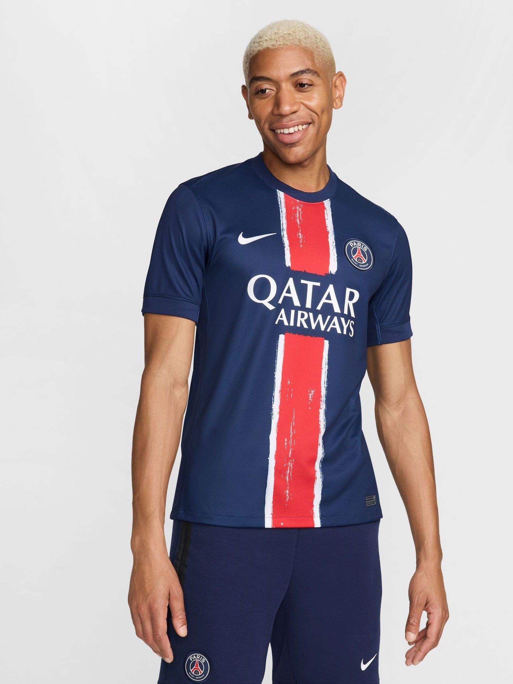 Buy Nike Blue PSG 24/25 Stadium Home Football Shirt from the Next UK ...