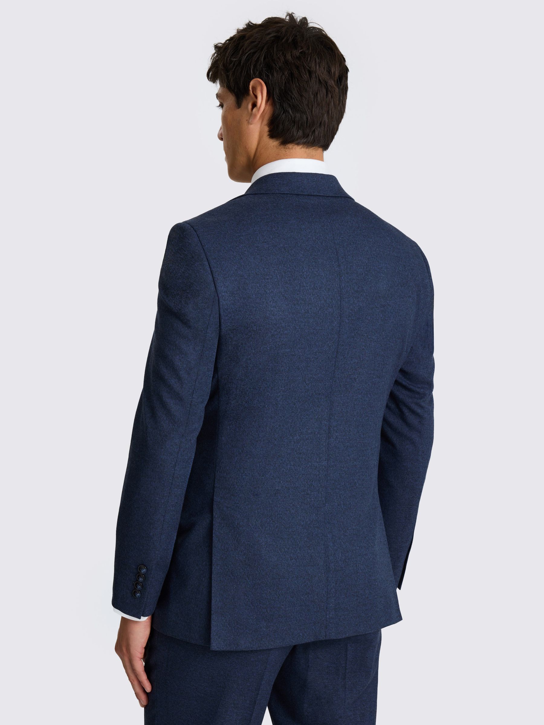 Buy MOSS Blue Tailored Flannel Suit Jacket from the Next UK online shop