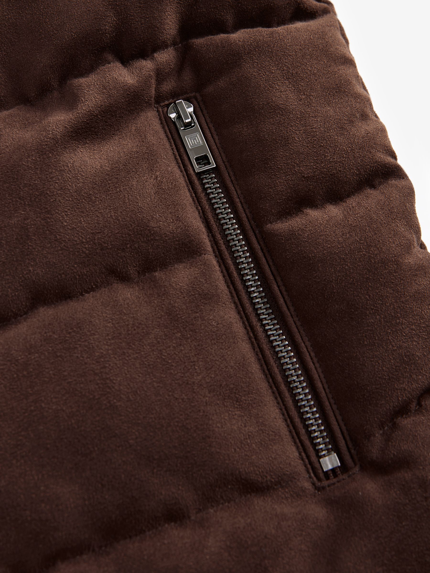 Buy Brown Faux Suede Panel Gilet from the Next UK online shop