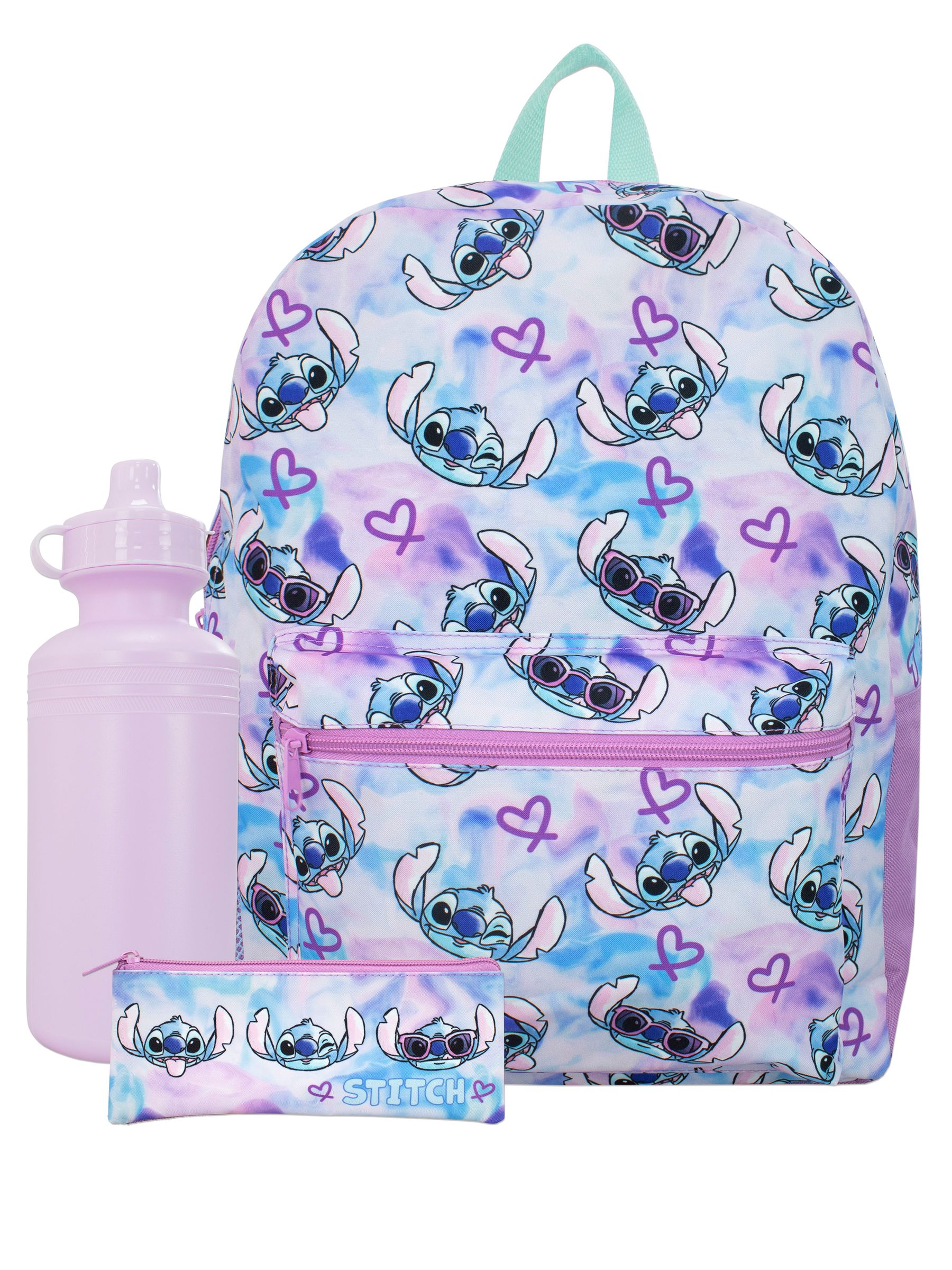 Buy Character Purple Lilo and Stitch 3 Piece Schoolbag Set from the ...
