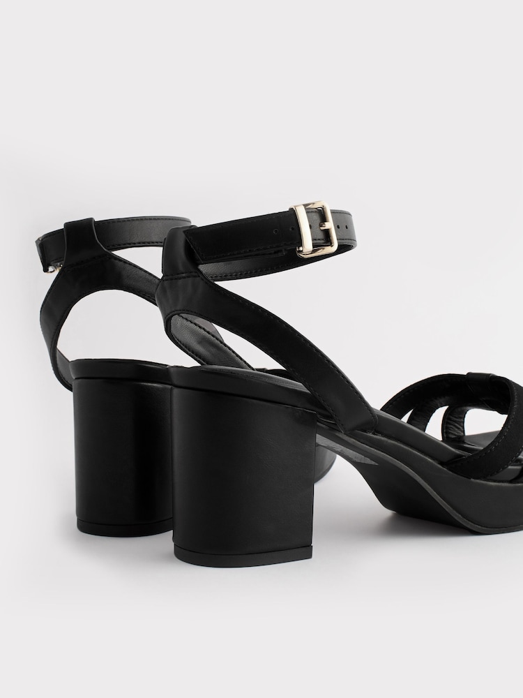 black platform heels comfortable