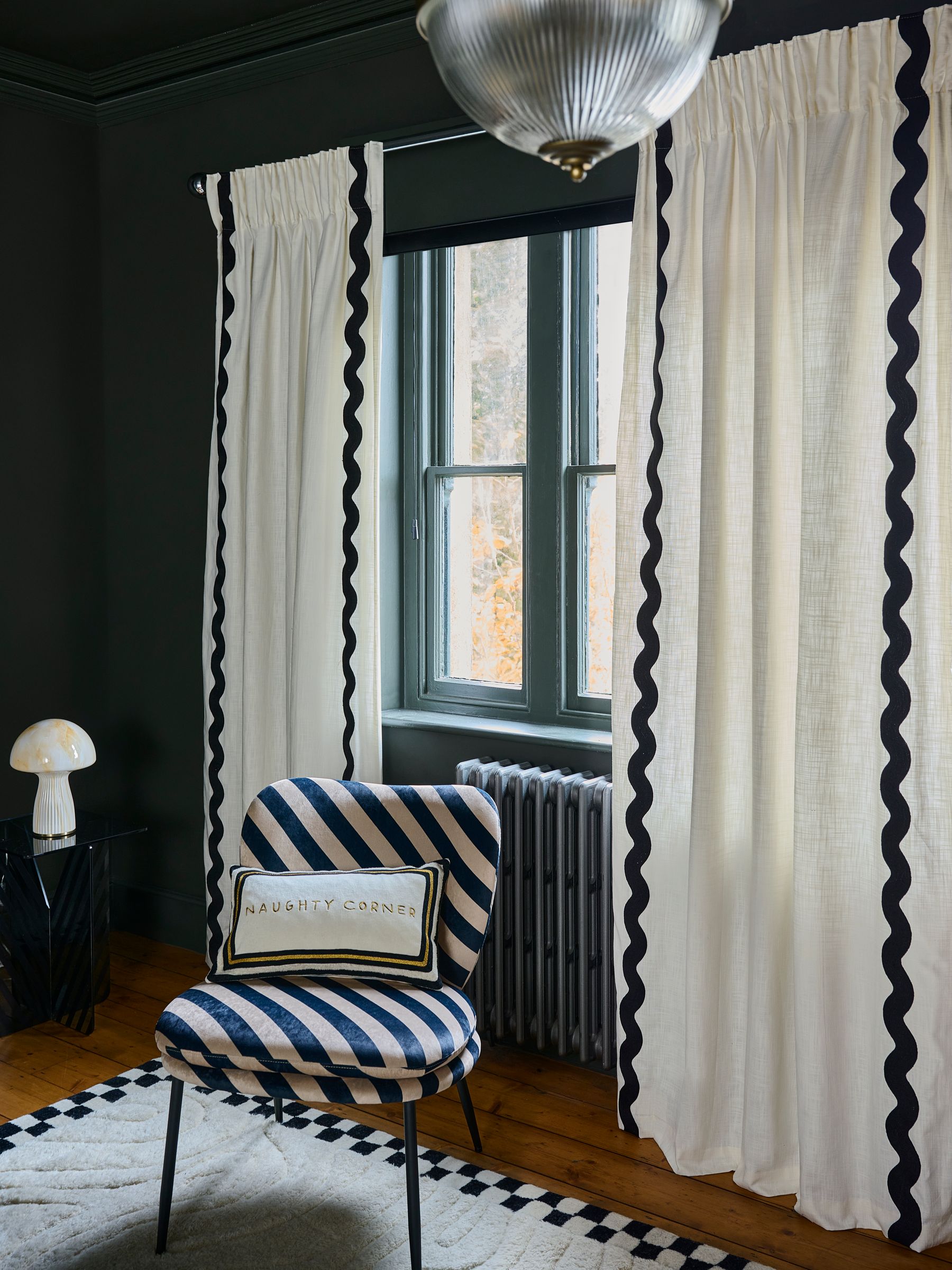 Buy Rockett St George Cream Pencil Pleat Scallop Embroidered Curtain from the Next UK online shop