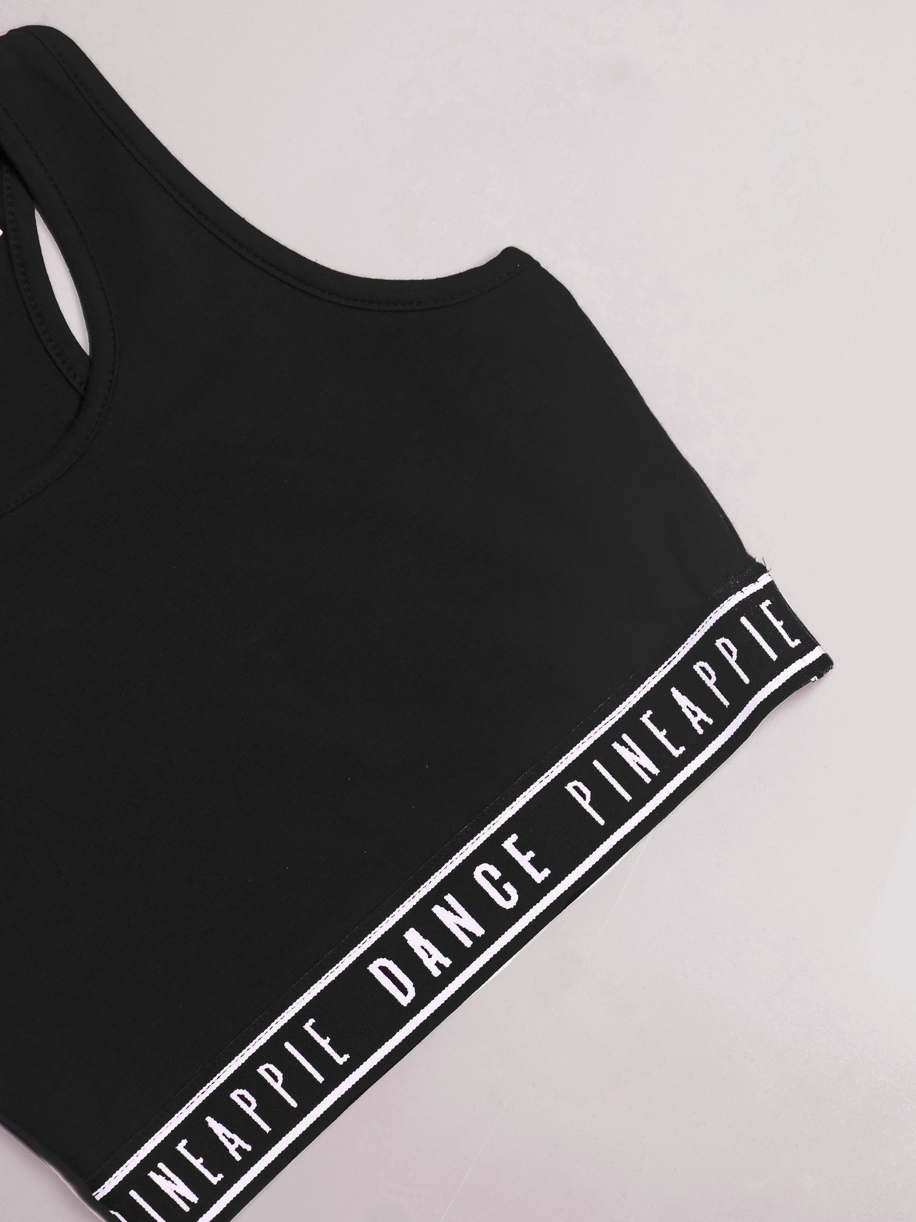 Buy Pineapple Black Tape Hem Midi Crop Top from the Next UK online shop
