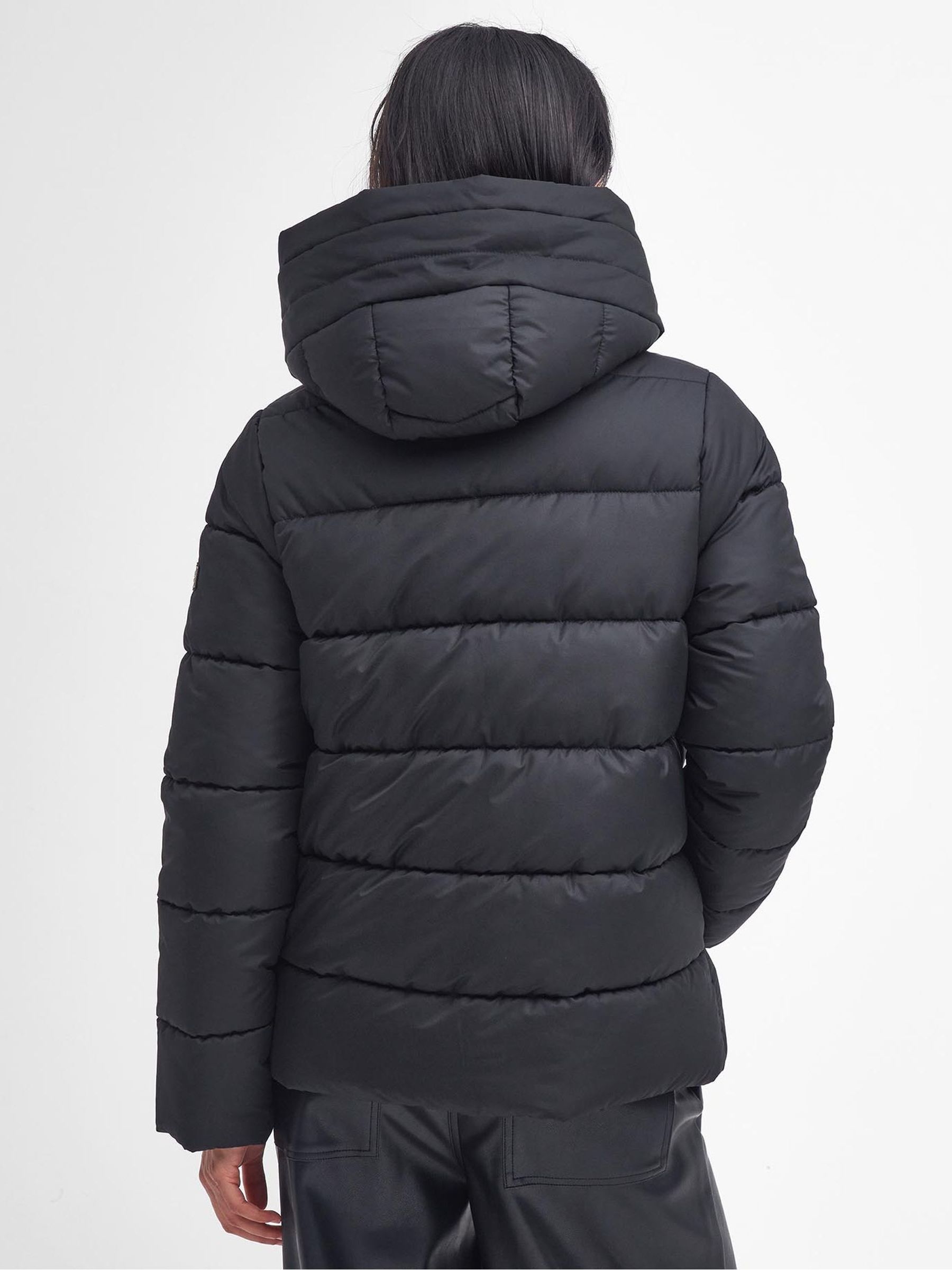 Buy Barbour® International Black Barron Boxy Baffle Quilt Puffer Jacket ...