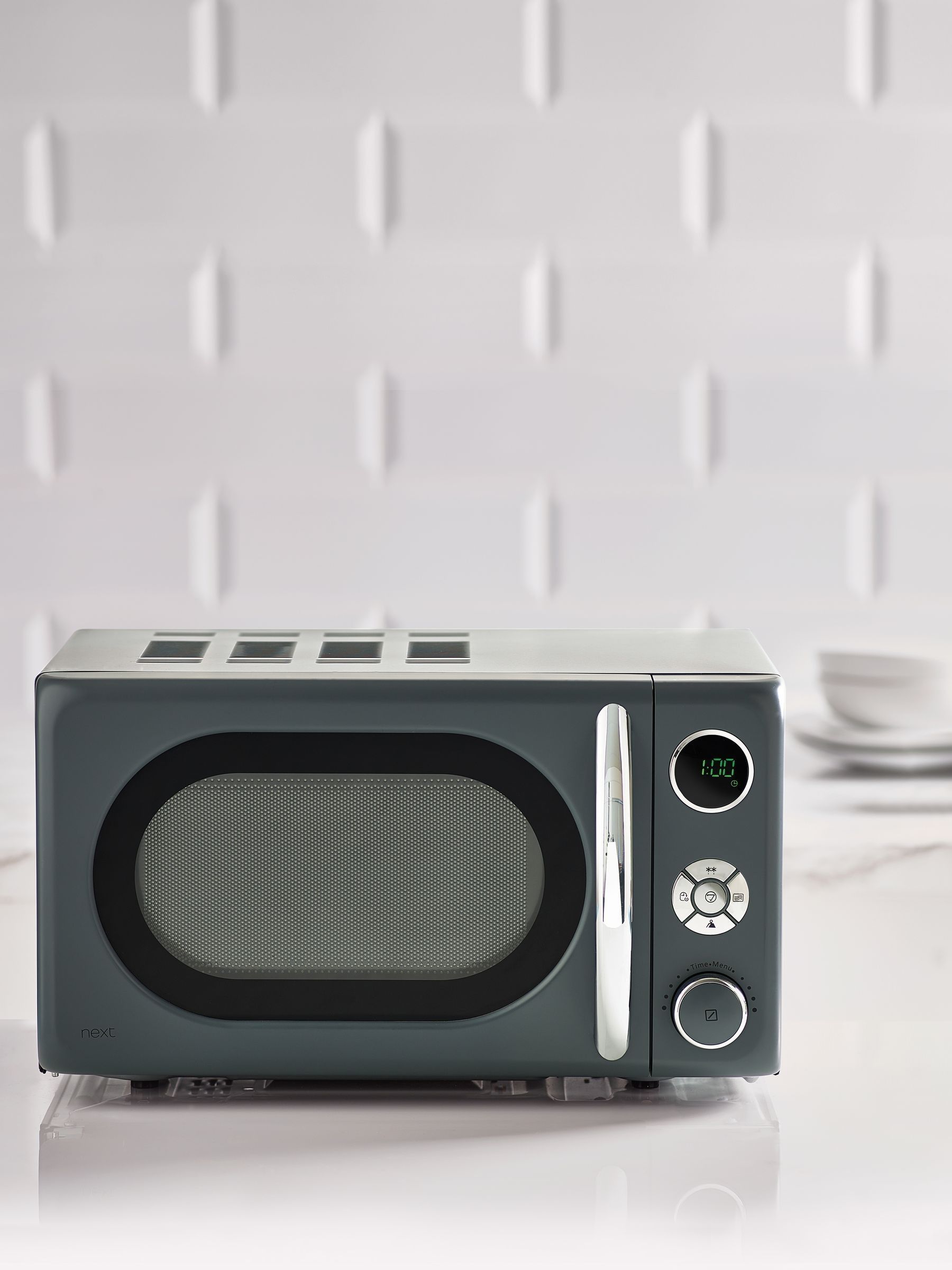 Buy Dark Grey Digital 800W 20L Microwave from the Next UK online shop