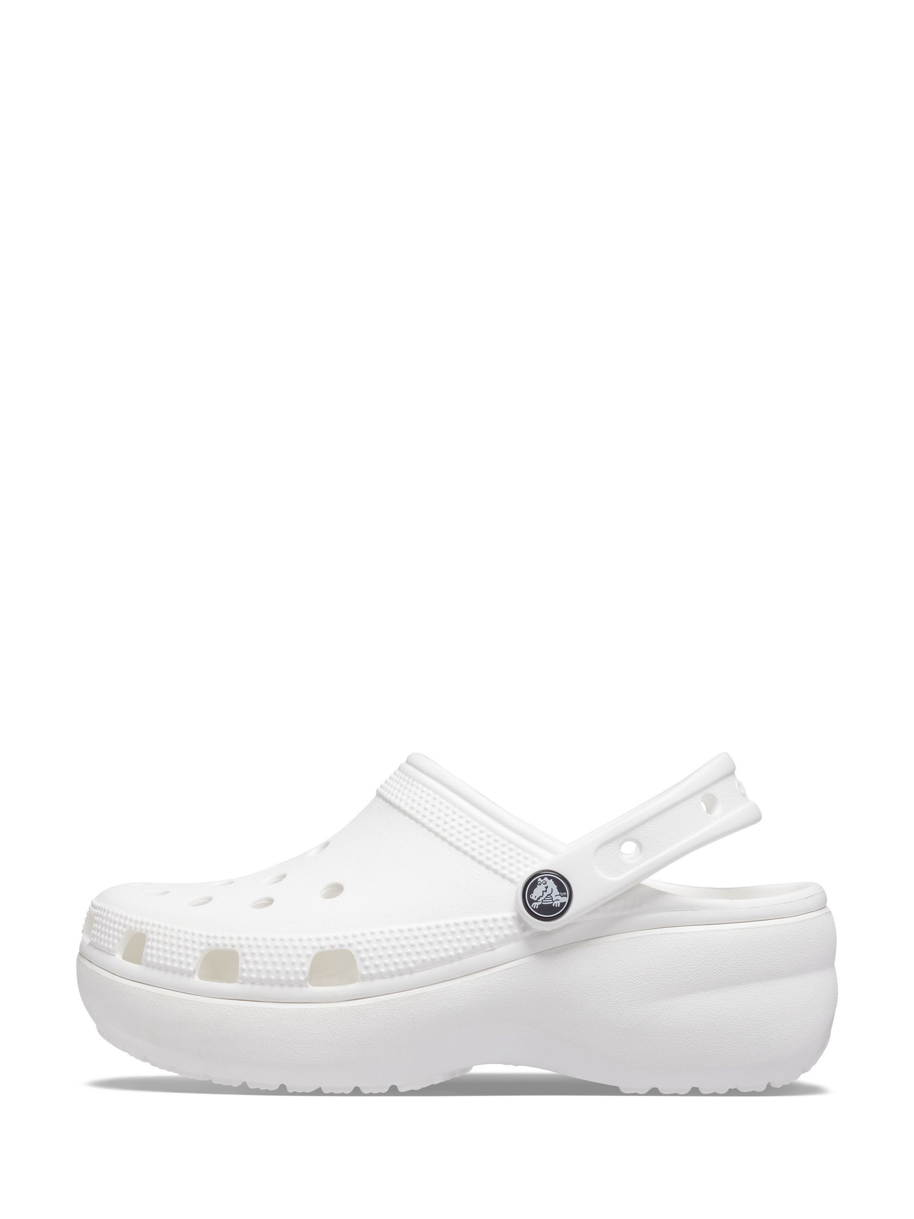 Buy Crocs Cream/White Classic Platform Clogs from the Next UK online shop