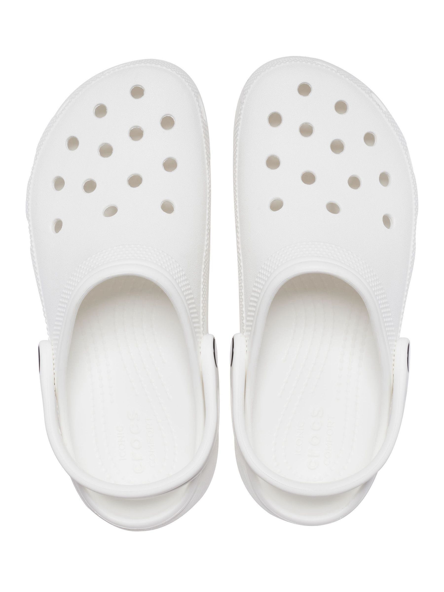 Buy Crocs Cream/White Classic Platform Clogs from the Next UK online shop