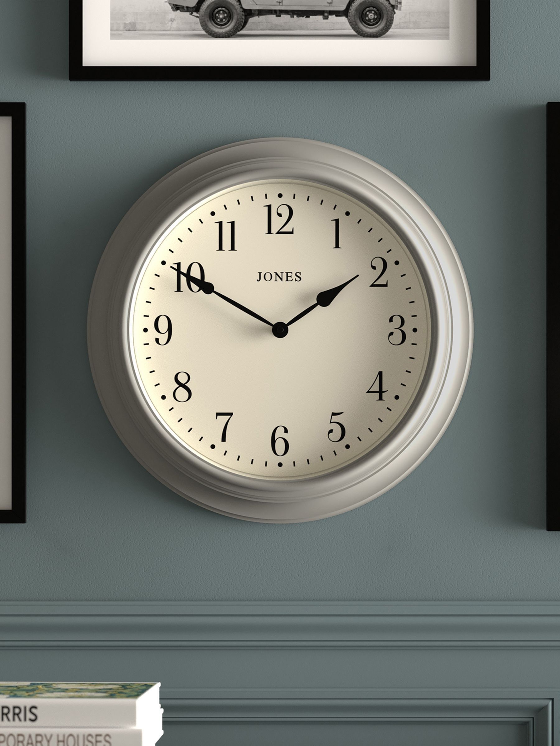 Buy Jones Clocks Grey A Classic Wall Clock from the Next UK online shop