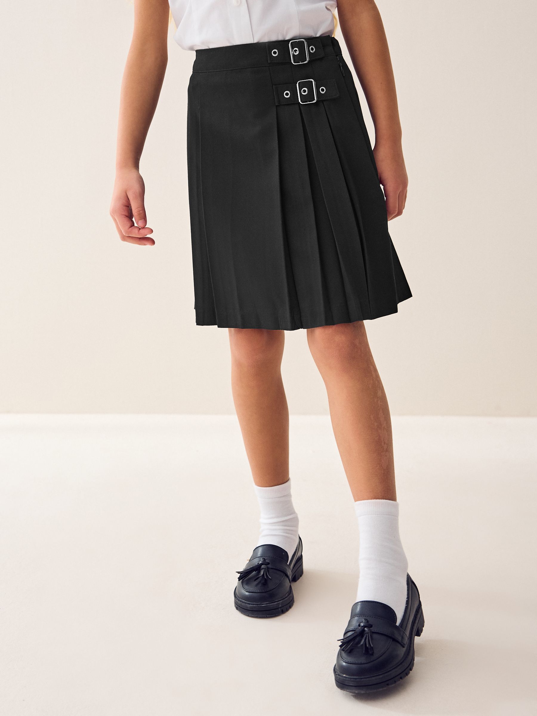 Buy Black School Kilt (3-16yrs) from Next Ireland