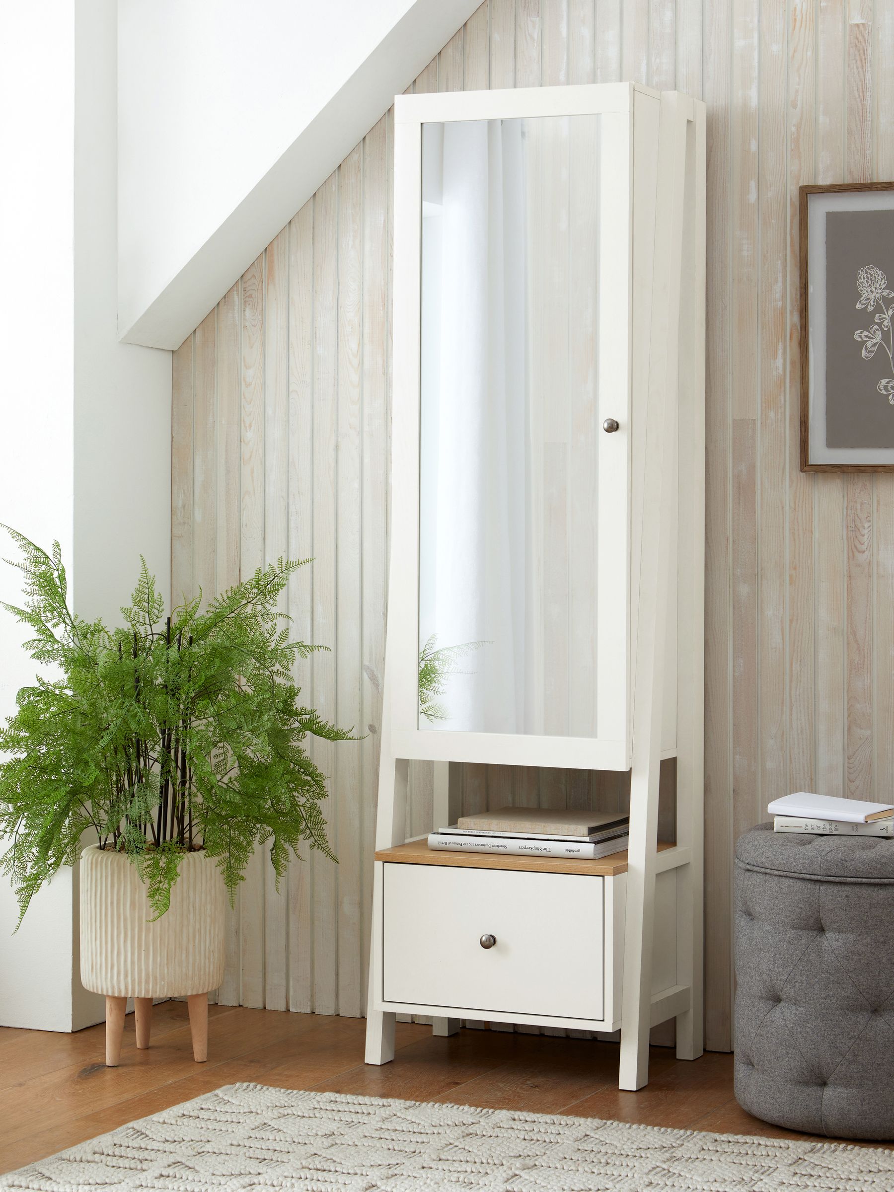 Buy Chalk Malvern Full Length Storage Mirror from the Next UK online shop