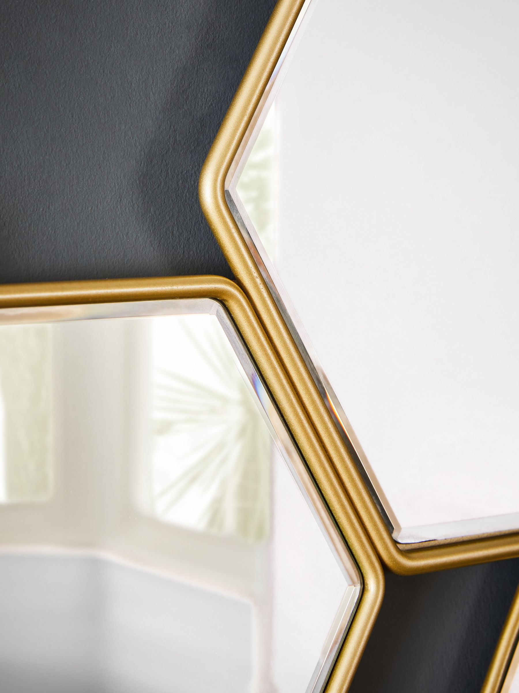 Buy Gold Honeycomb Decorative Wall Mirror from the Next UK online shop