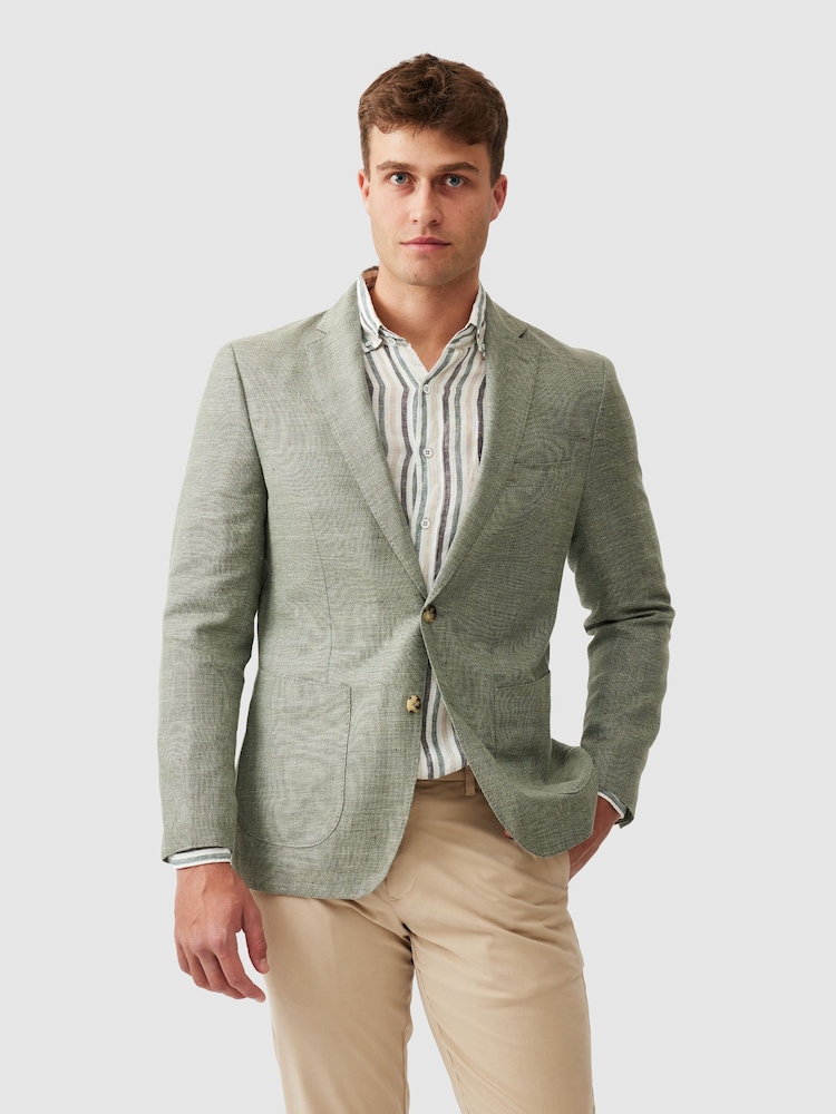 Buy Rodd & Gunn Green The Cascades Sports Fit Jacket from the Next UK ...