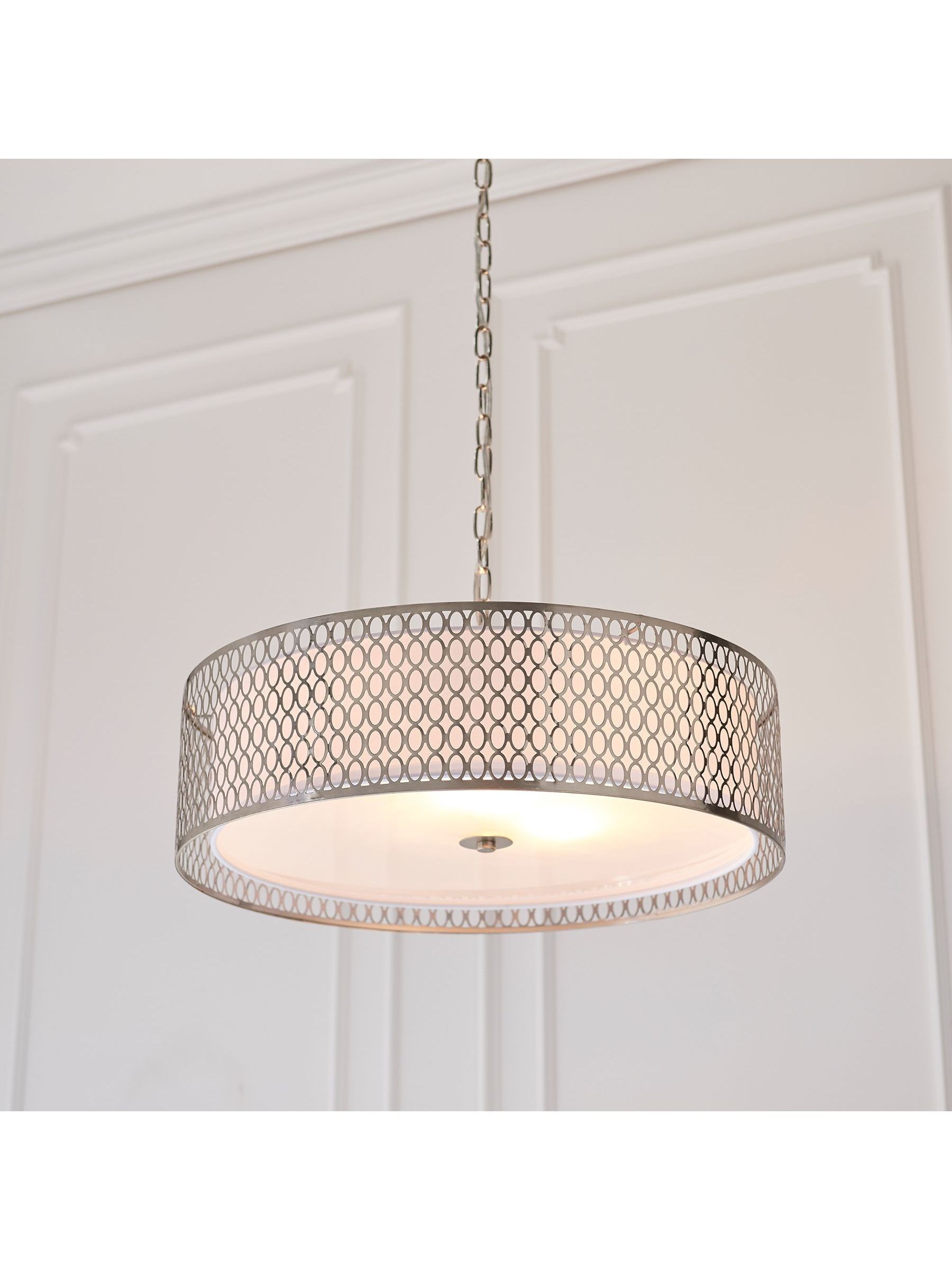 Buy Gallery Home Silver Pendant Keela Ceiling Light from the Next UK ...