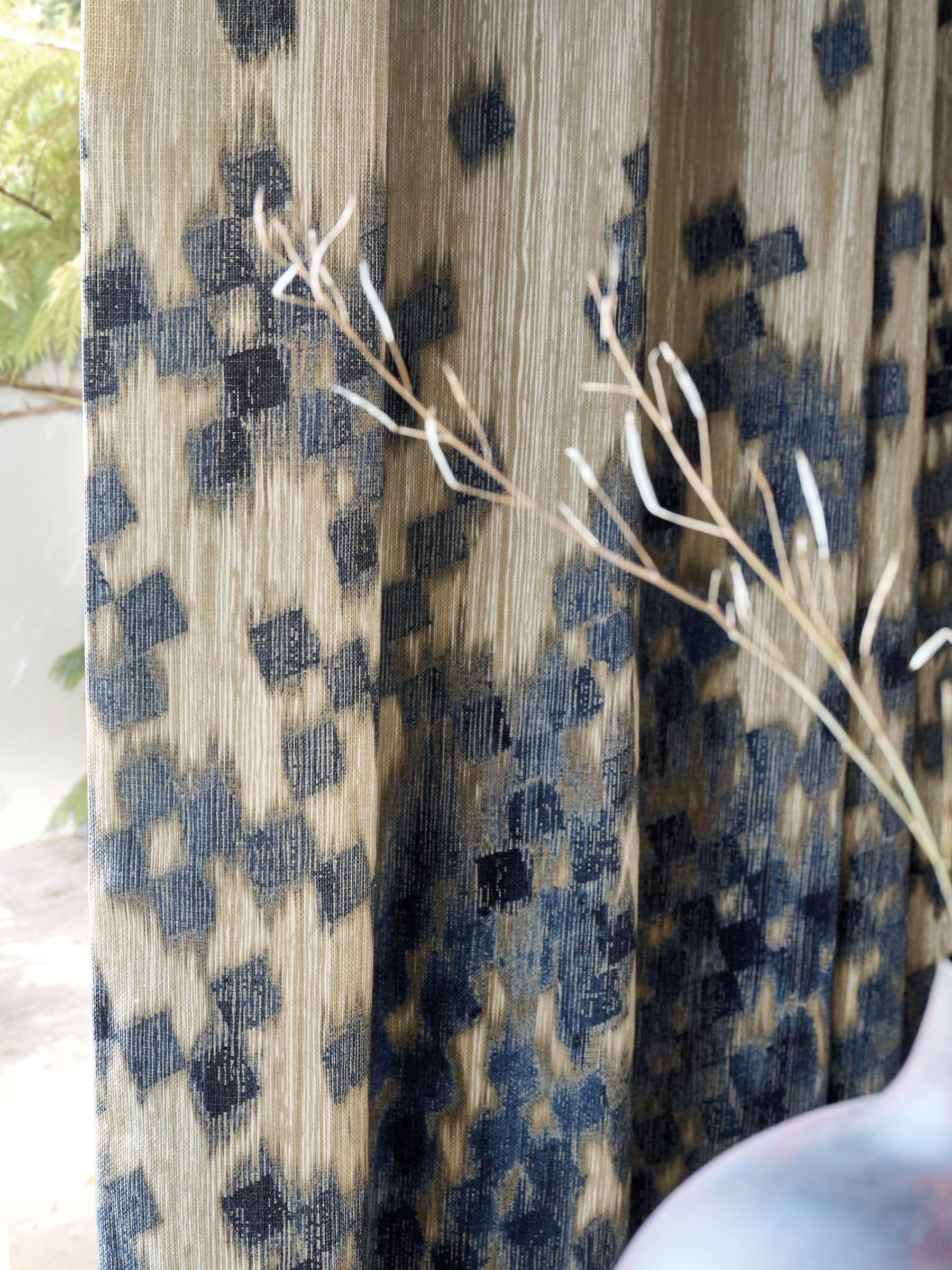 Buy French Connection Navy Westbury Ombre Eyelet Blackout Curtains from ...