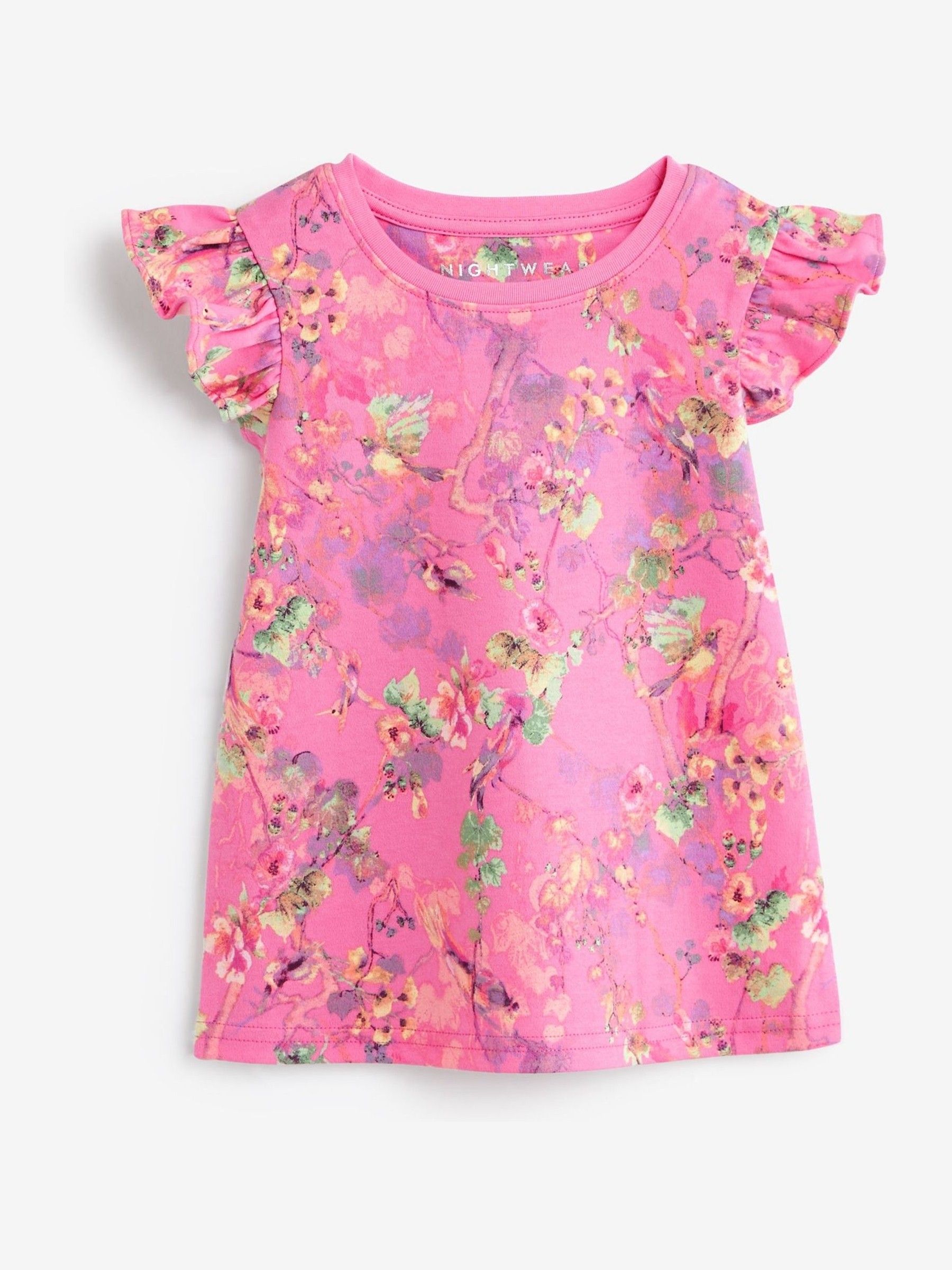 Buy Pink/ Yellow Floral Short Pyjamas 3 Pack (9mths-12yrs) from the ...