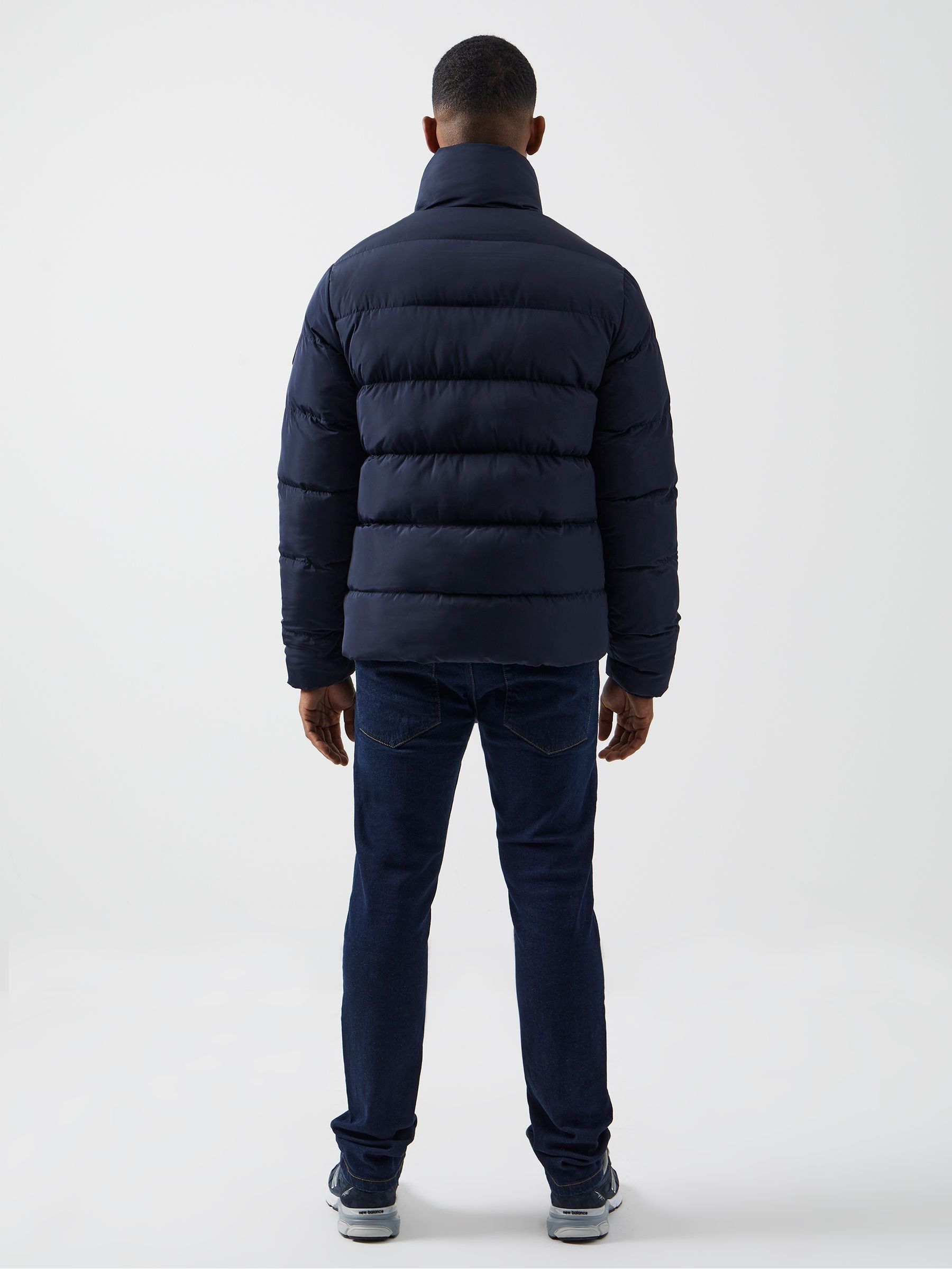 Buy French Connection Blue Mid Length Row Funnel Neck Jacket from the ...