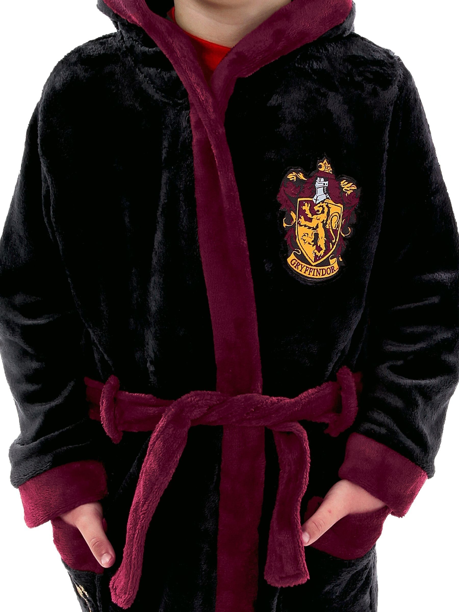 Buy Character Black Harry Potter Dressing Gown with Hood from the Next ...