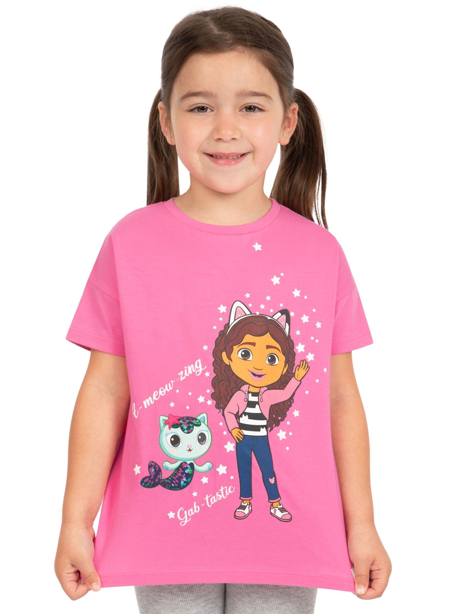 Buy Character Pink Gabby's Dollhouse Short Sleeve T-Shirt from the Next ...