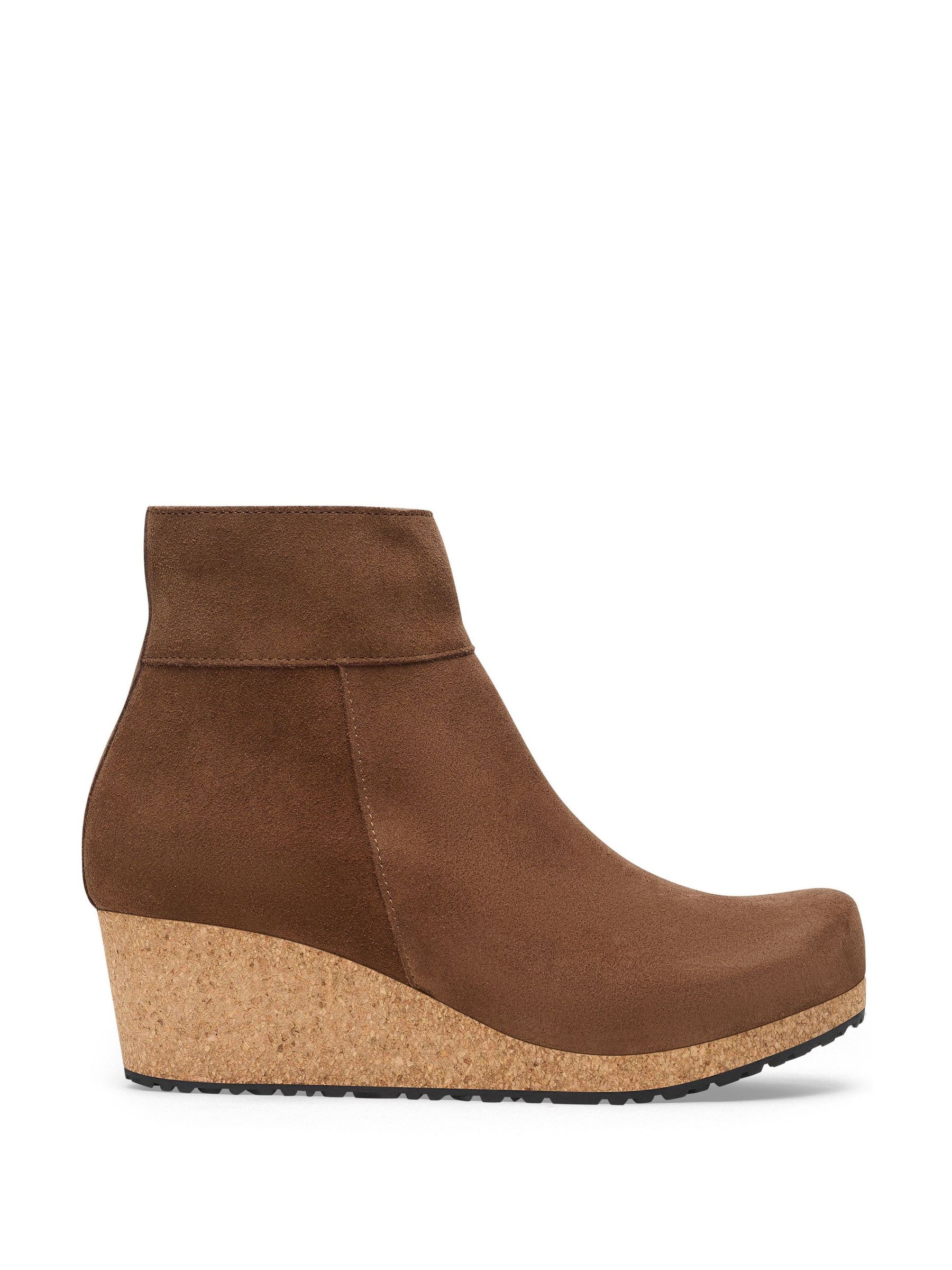 Buy Birkenstock Brown Ebba Suede Slip-On Boots from the Next UK online shop