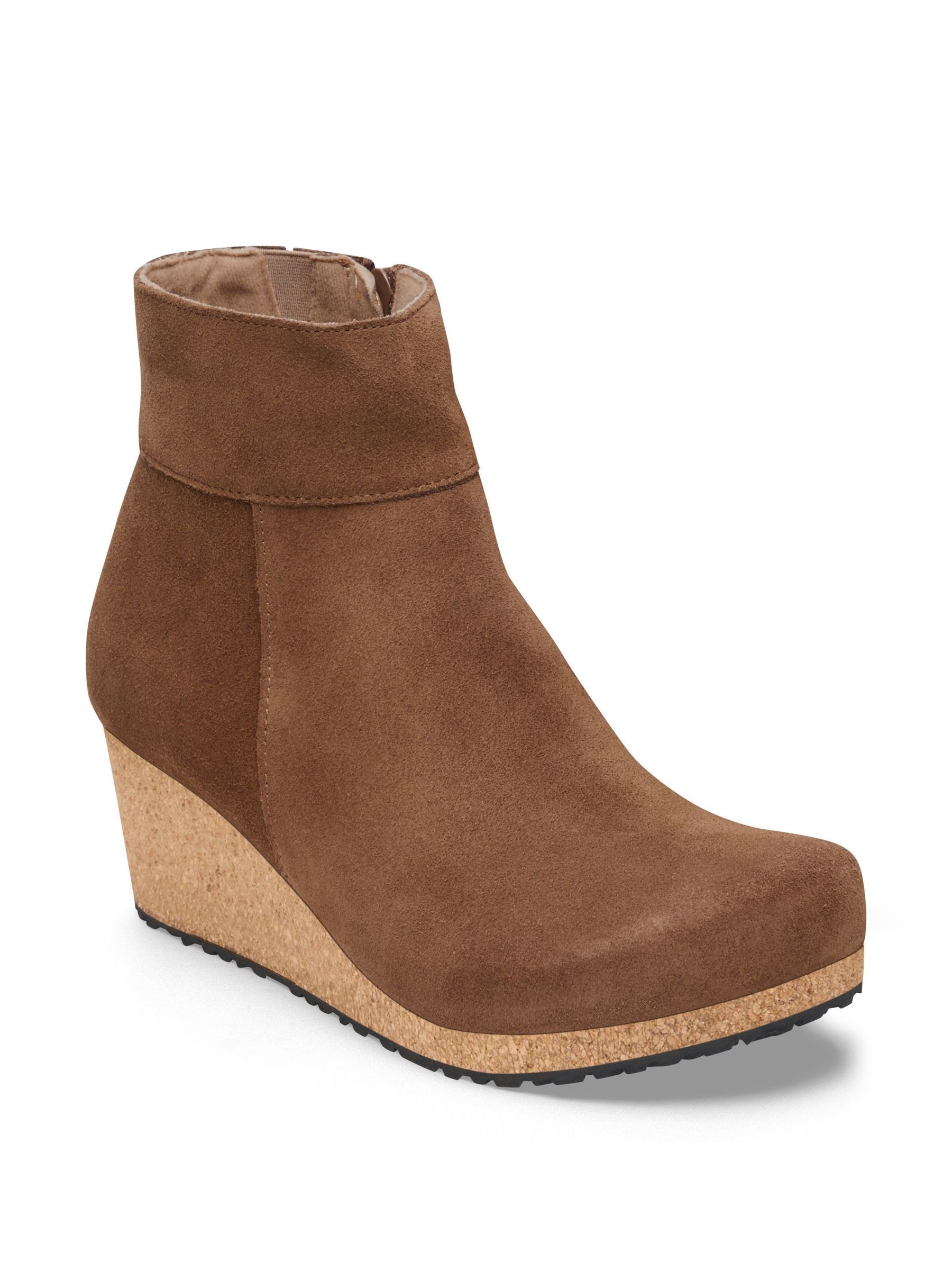 Buy Birkenstock Brown Ebba Suede Slip-On Boots from the Next UK online shop