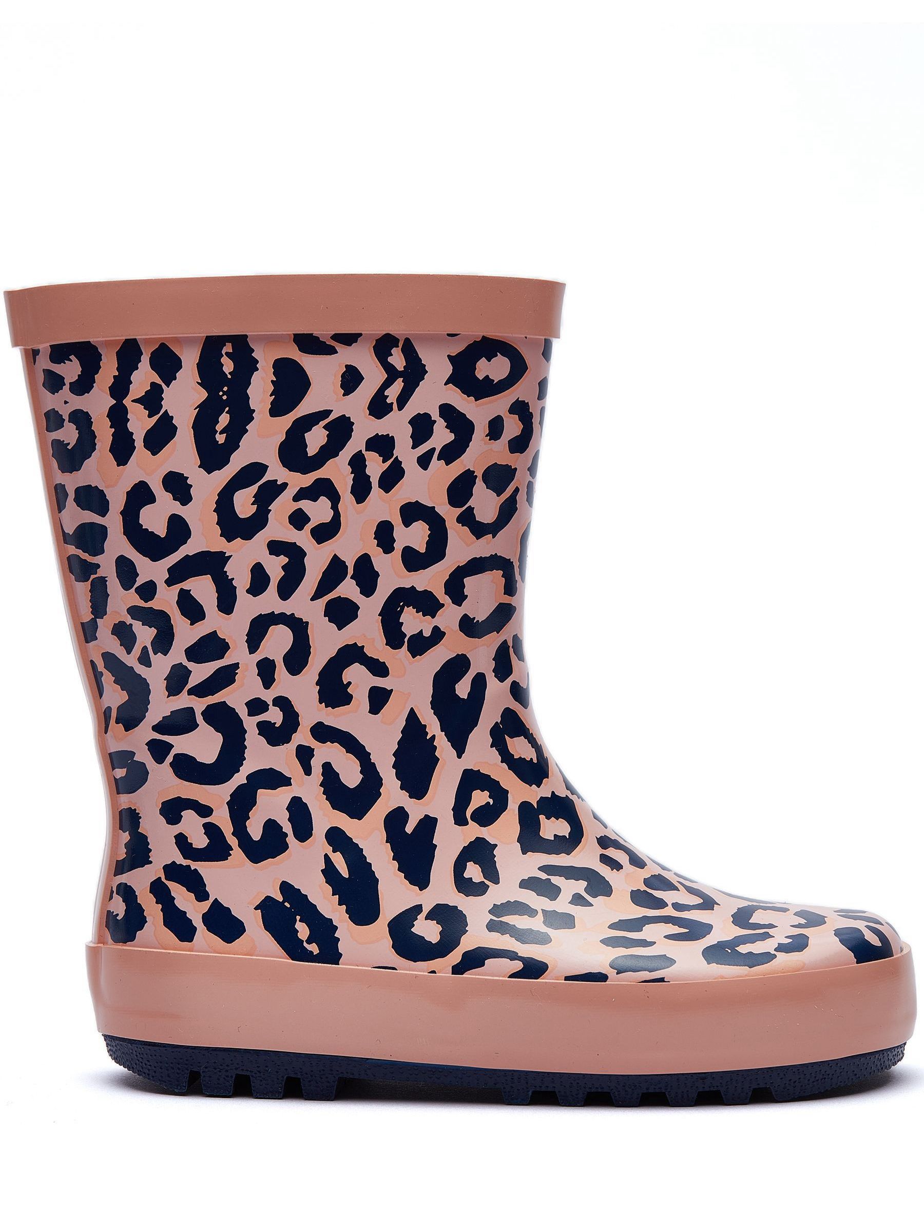 Buy Harry Bear Purple Leopard Print Printed Wellies from the Next UK ...