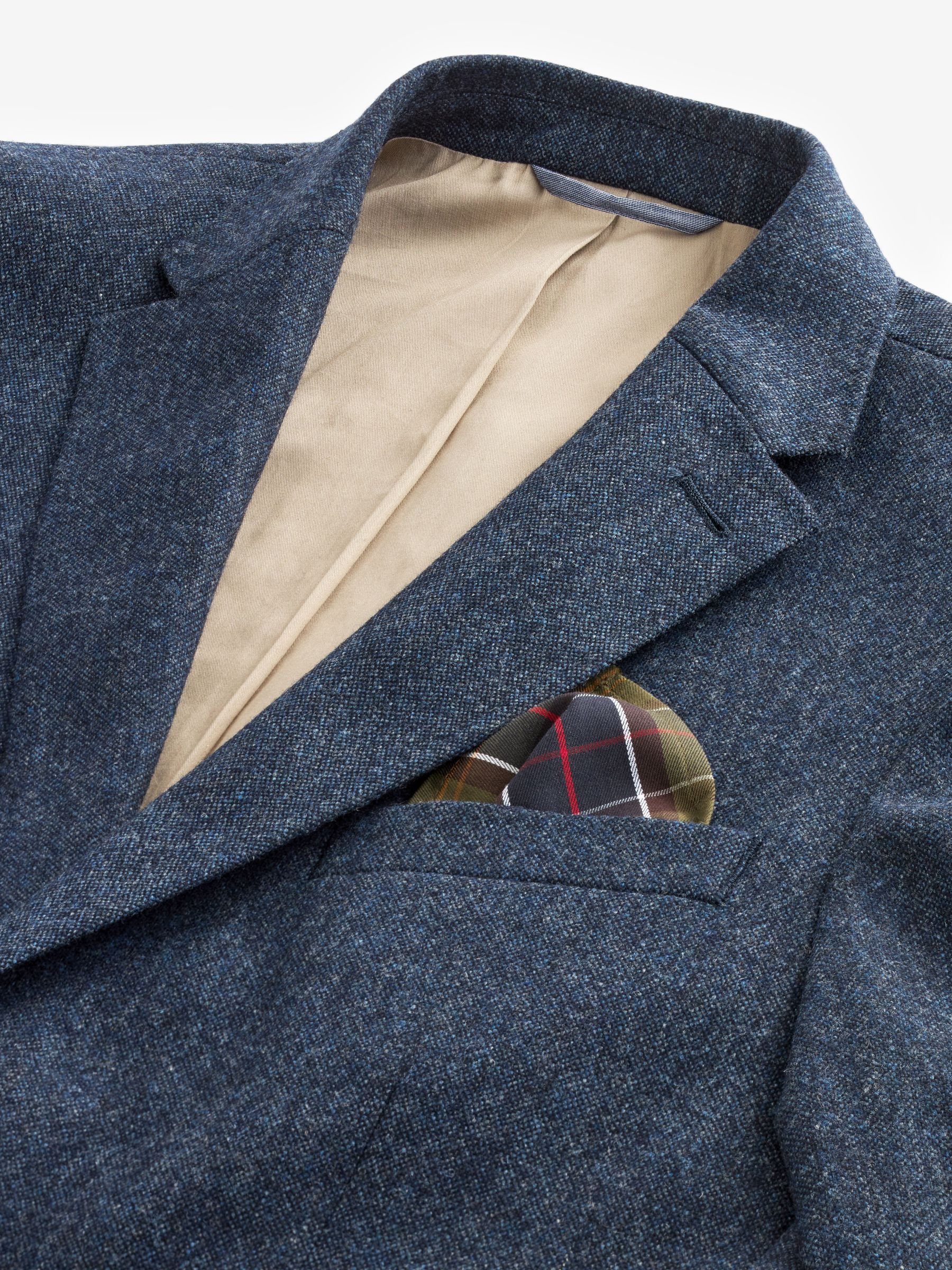 Buy Barbour® Blue Donegal Slim Fit Suit Jacket from the Next UK online shop